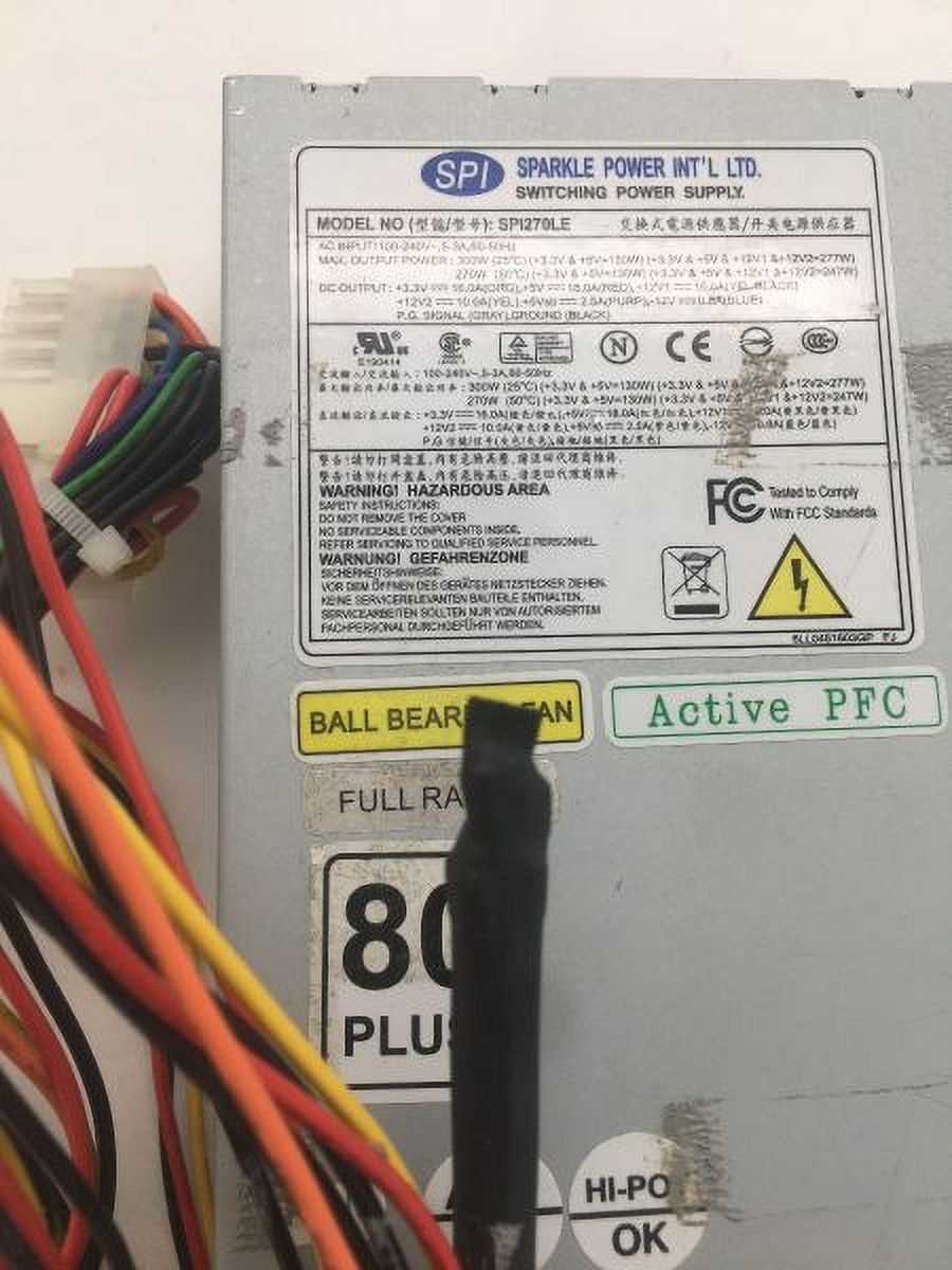 Spi270le 270w flex atx 20+4 pin, p/s,9pa2700702, upc 677808611020 - Walmart.com