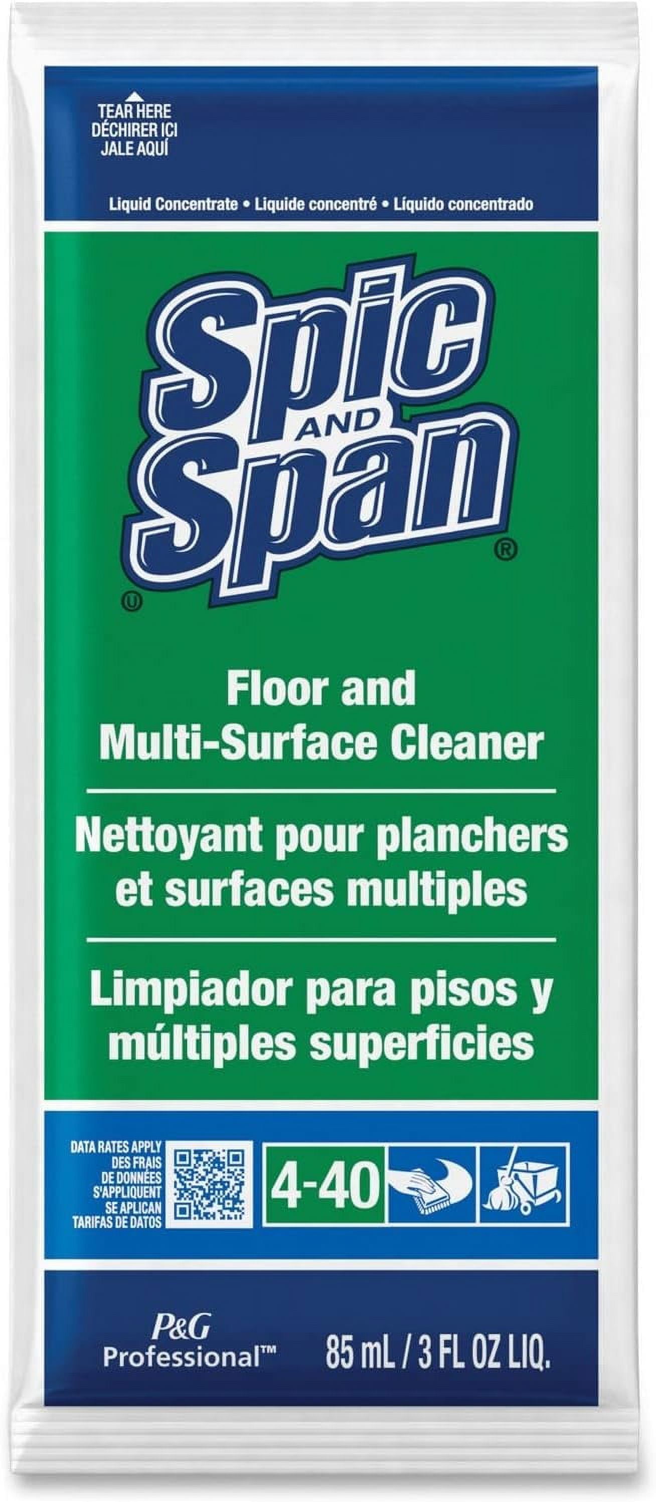 Spic and Span 02011 Floor Cleaner, Spic-n-Span, 3 oz. packs, 45/CT, GN - Walmart.com