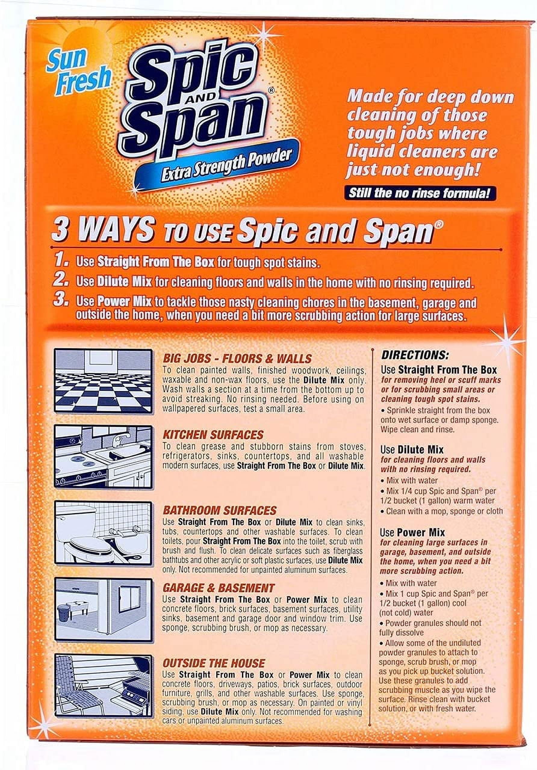 SPIC & SPAN COMPANY Extra-Strength Powder Cleaner, 27-oz. 00190 ...