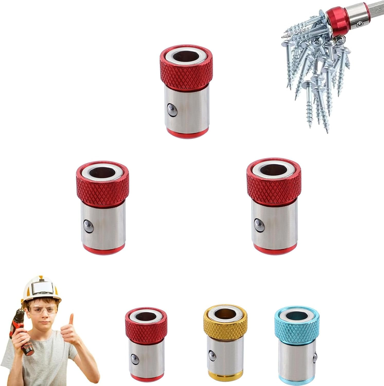 Spicanalogy Screwdriver Head Magnetic Ring,Universal Magnetizer Screw ...