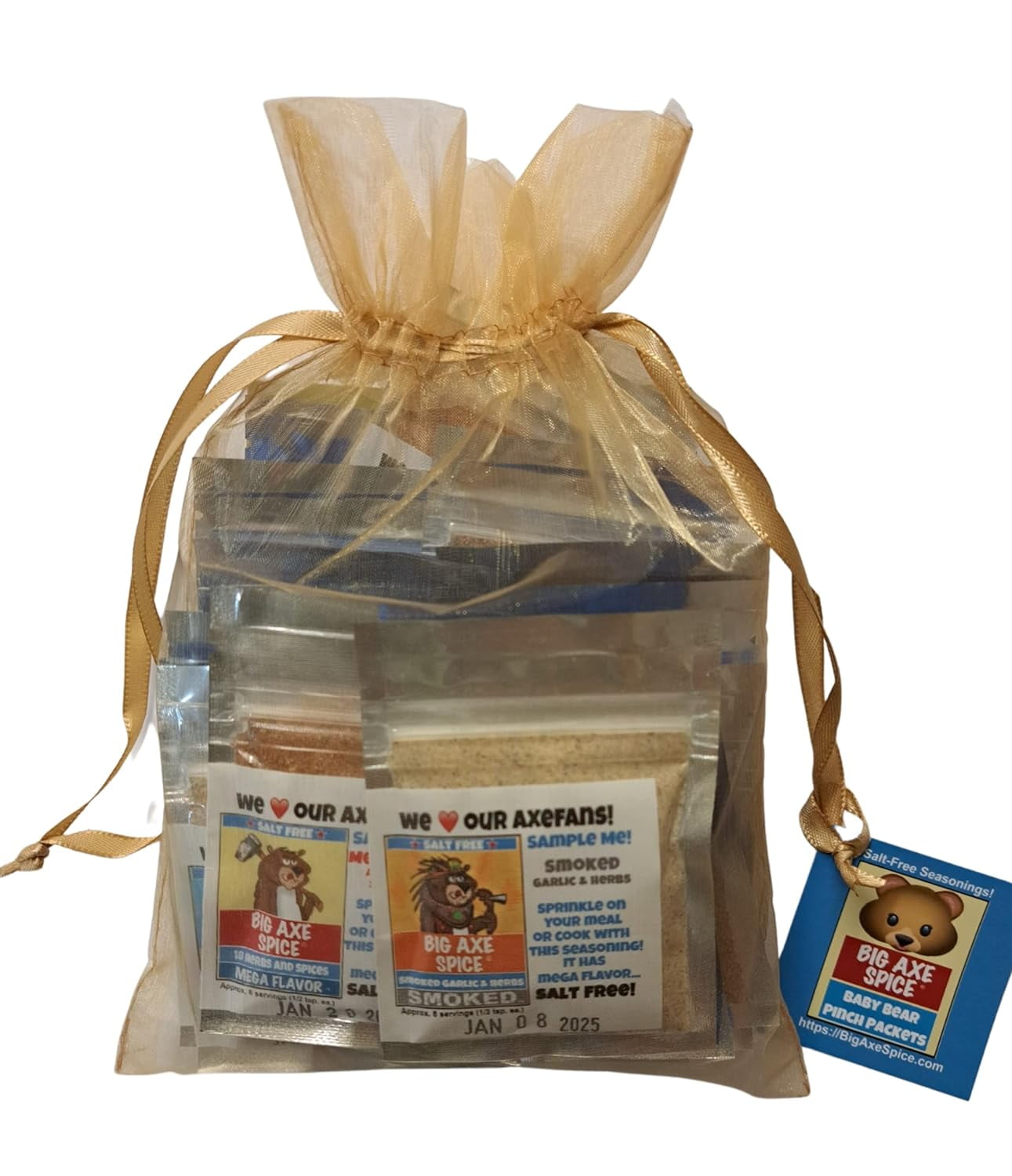 Spice 15 SAMPLES - BABY BEAR PINCH PACKET: 10 MILD and 5 HOT Variety ...