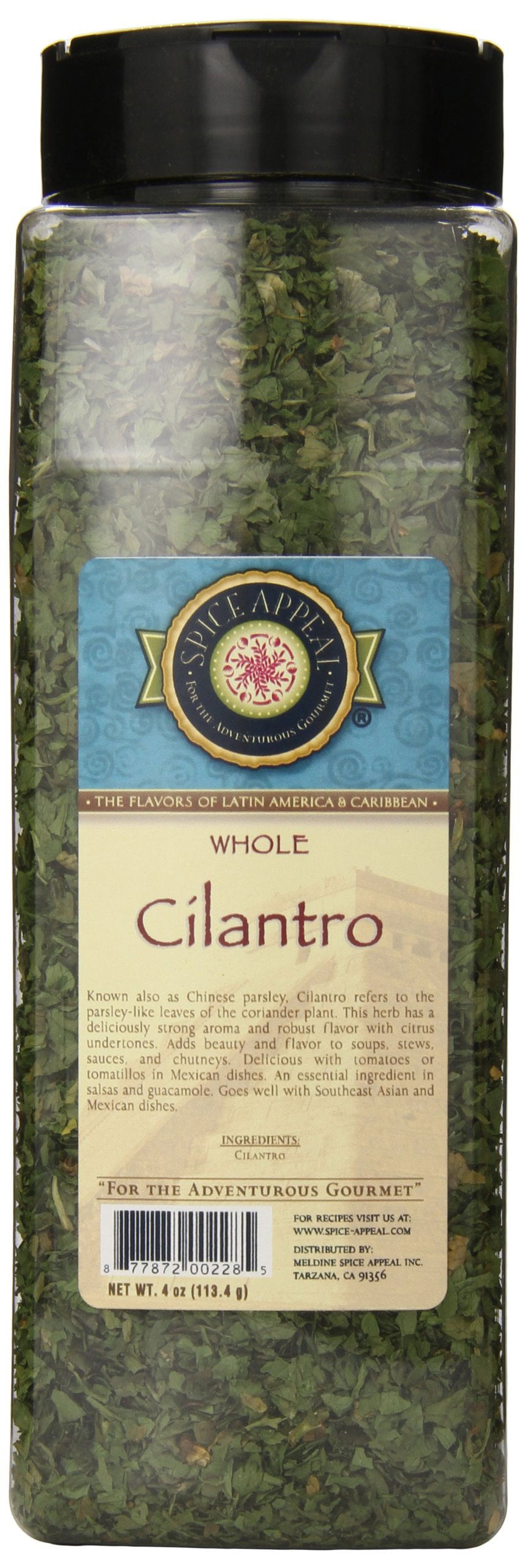 Spice Appeal Cilantro Whole, 4 Ounce BSL1 - Walmart.com