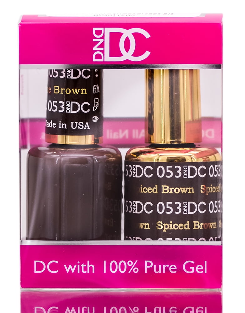 Spice Brown (053) , DND DC Neutrals GEL POLISH DUO, Gel Lacquer 0.5 oz ...