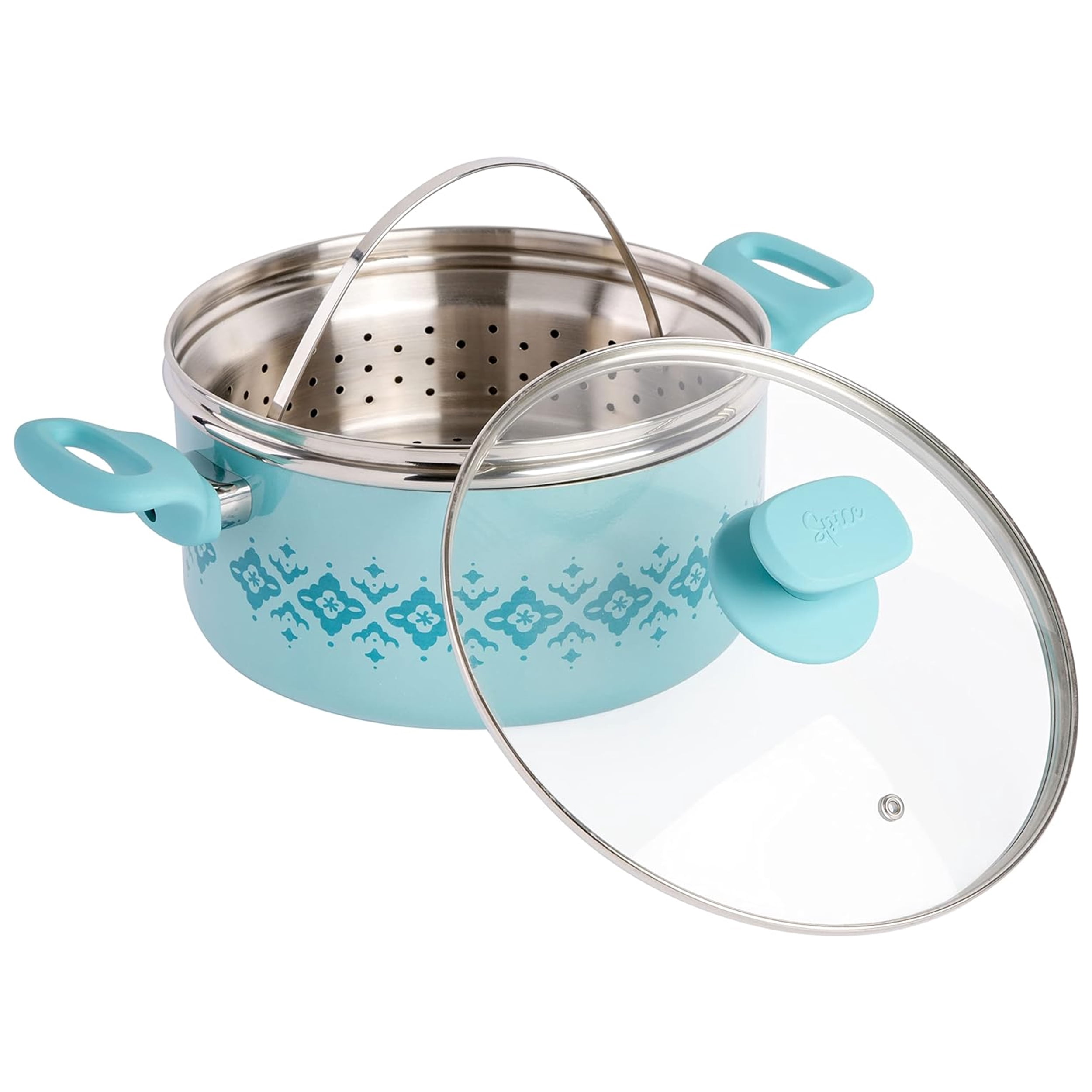 Spice By Tia Mowry Savory Saffron 5 Quart Ceramic Nonstick Aluminum ...