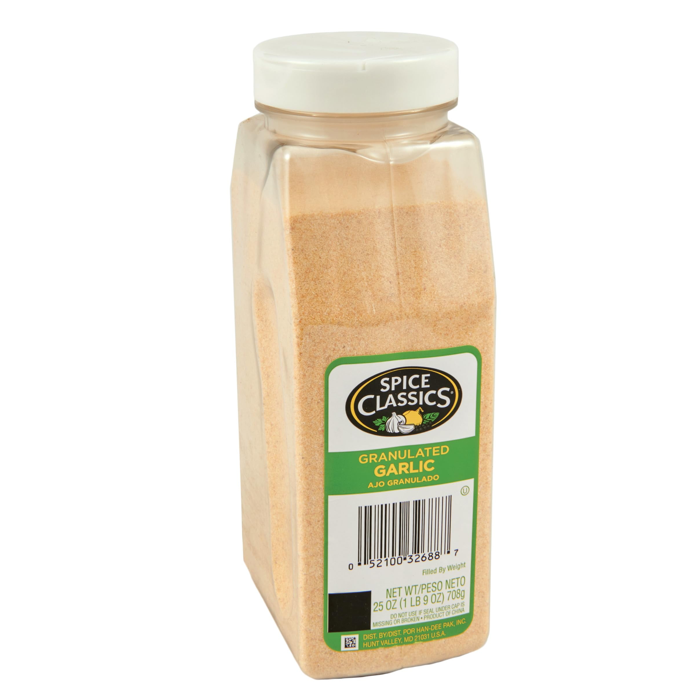 Spice Classics Granulated Garlic, MFF30 25 oz - One 25 Ounce Container ...