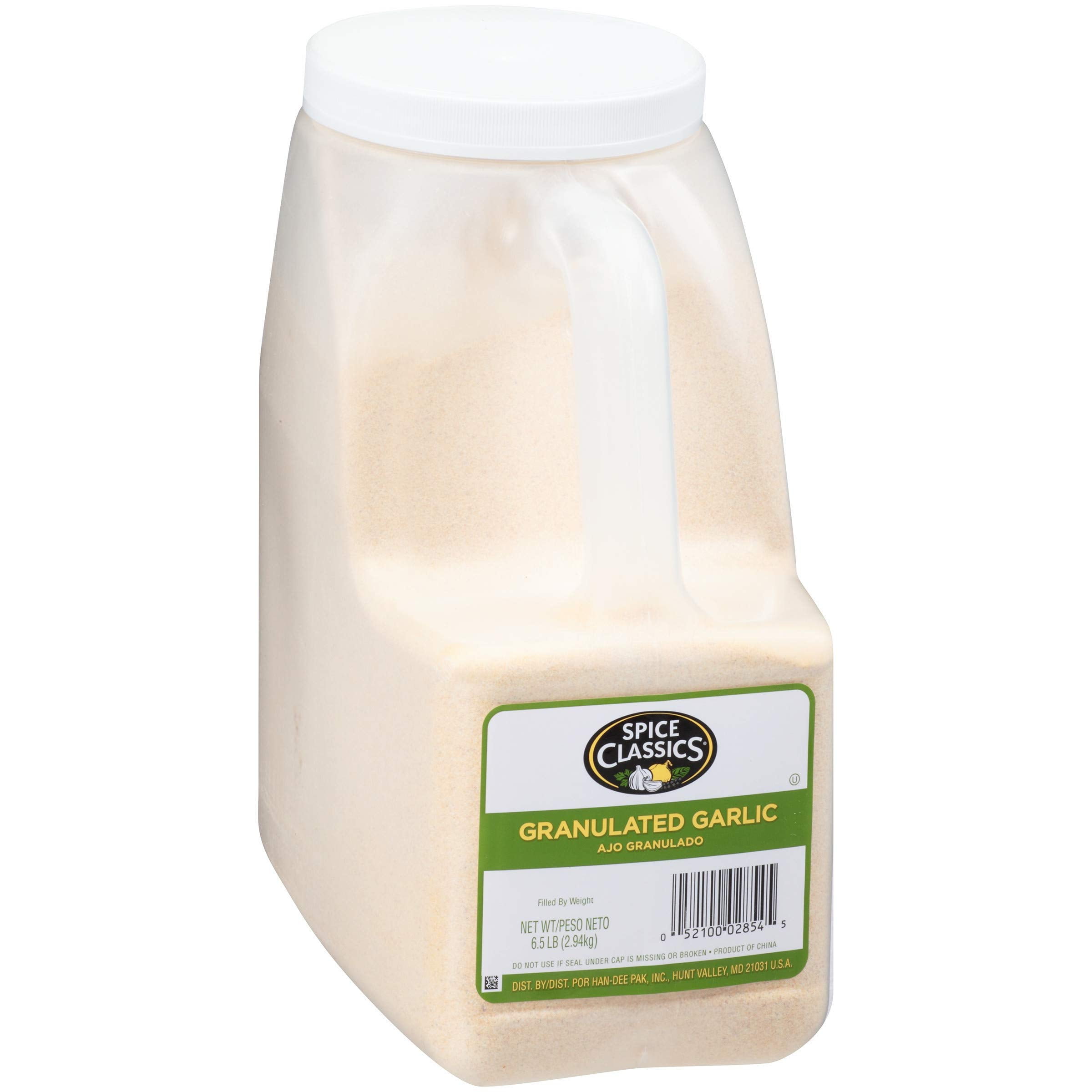 Spice Classics Granulated Garlic, YPF5 6.5 lb - One 6.5 Pound Container ...