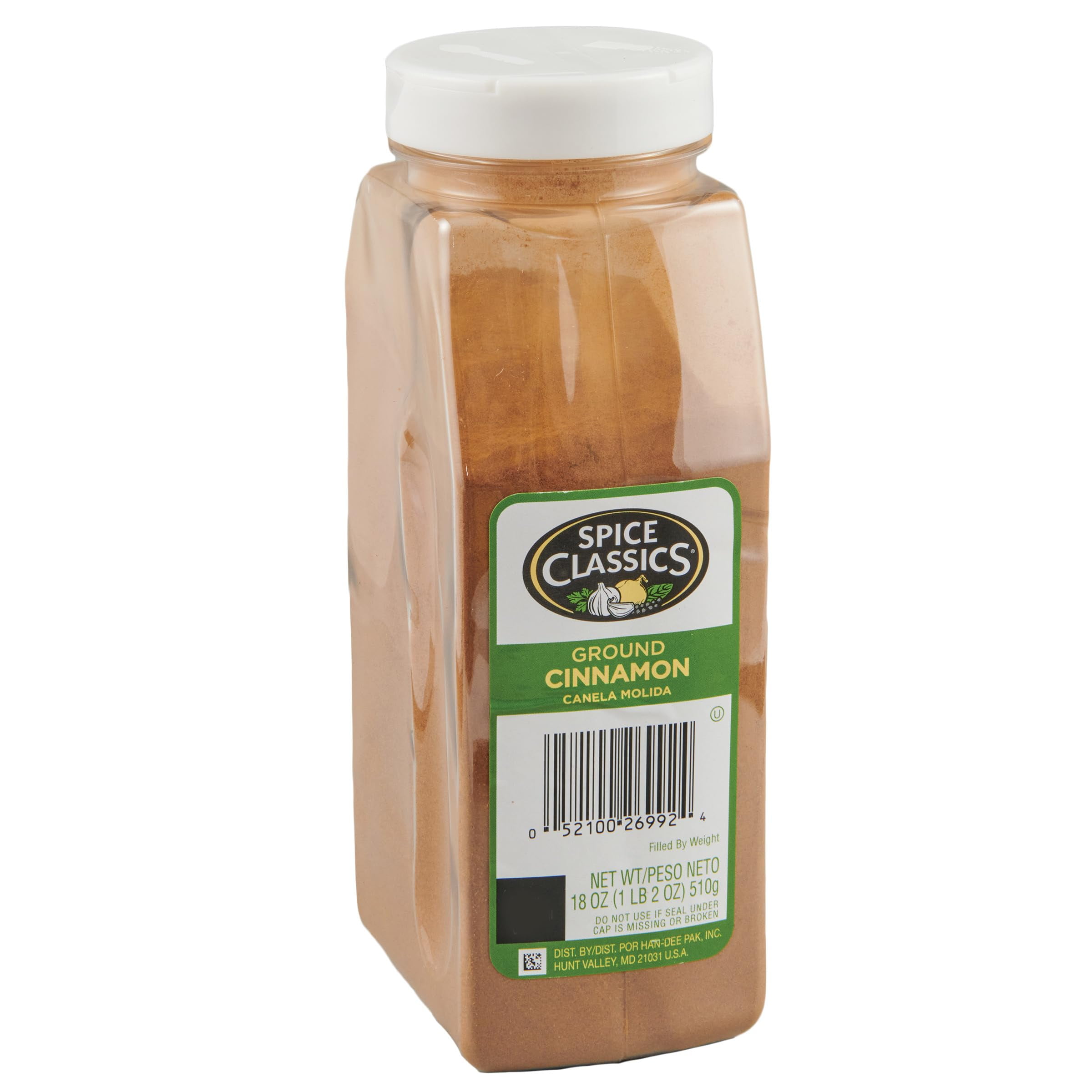 Spice Classics Ground Cinnamon, 18 MDA05 oz - One 18 Ounce Container of ...
