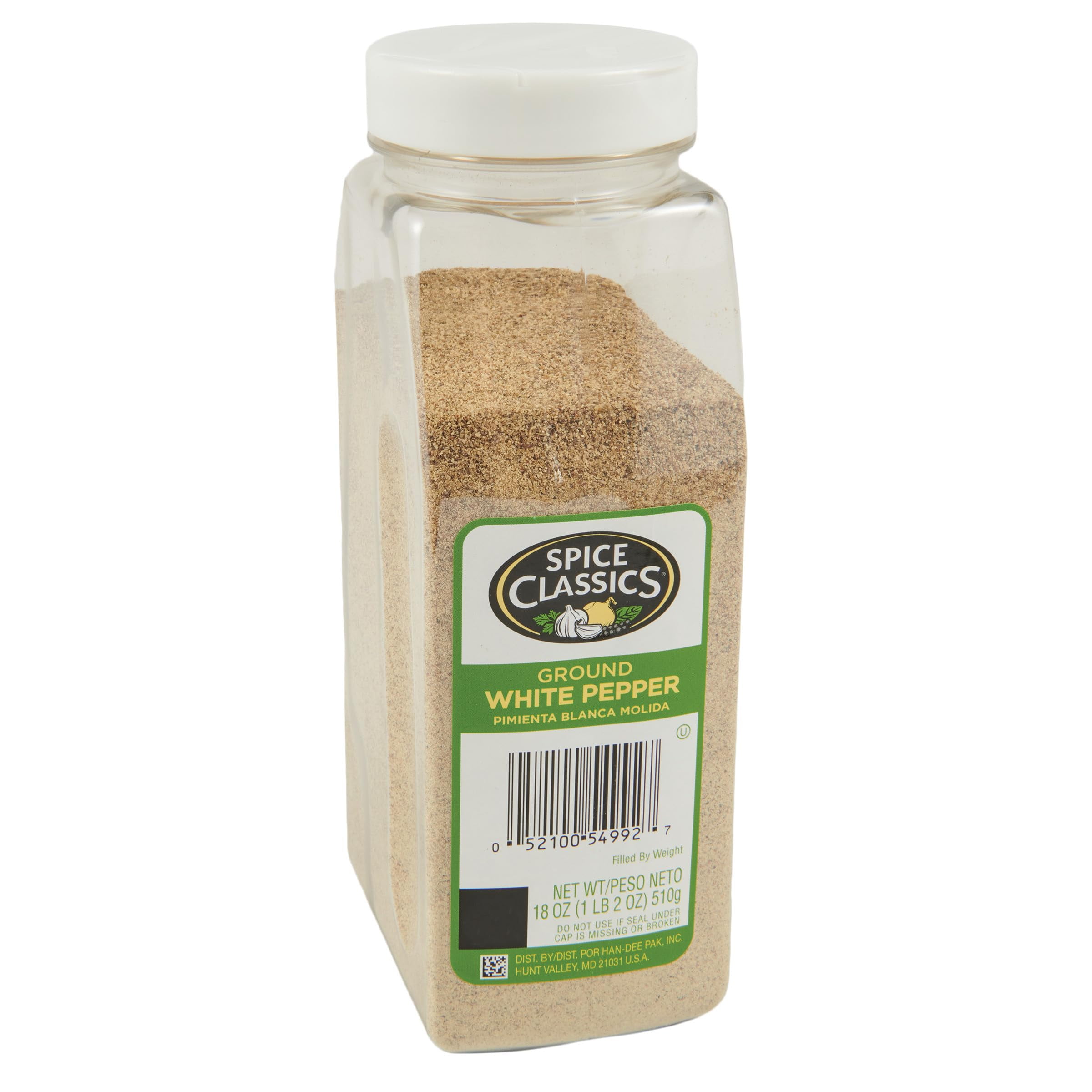 Spice Classics Ground White Pepper, HYZ01 18 oz - One 18 Ounce ...