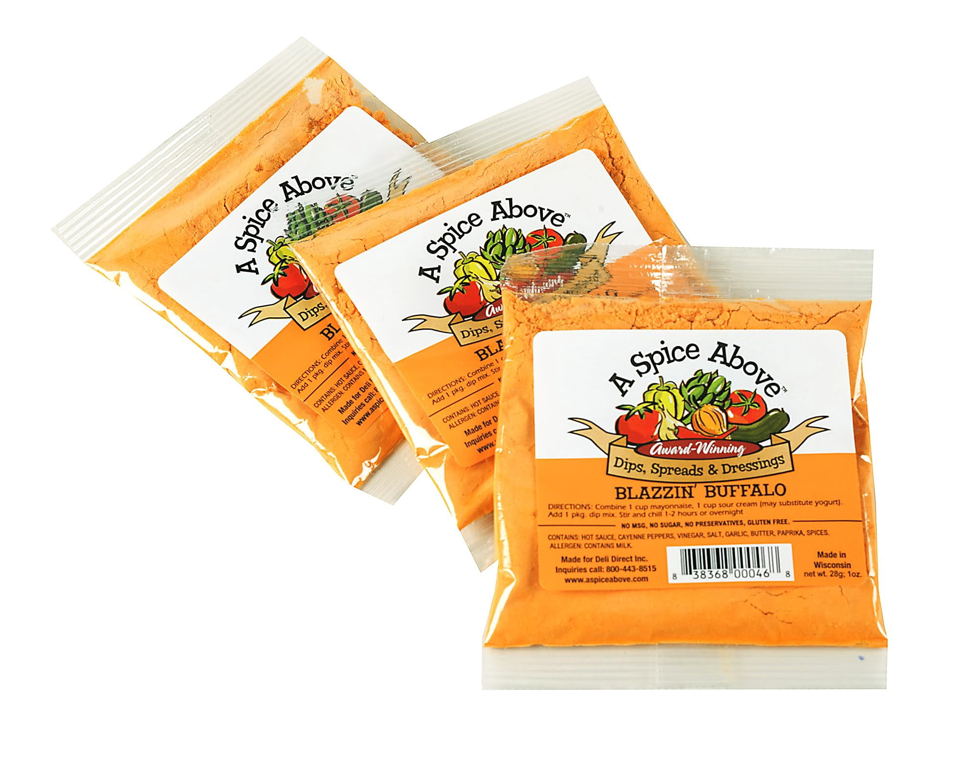 A Spice Above Dip DEF29 Mix - Blazzin Buffalo | Spicy Gourmet Seasoning ...