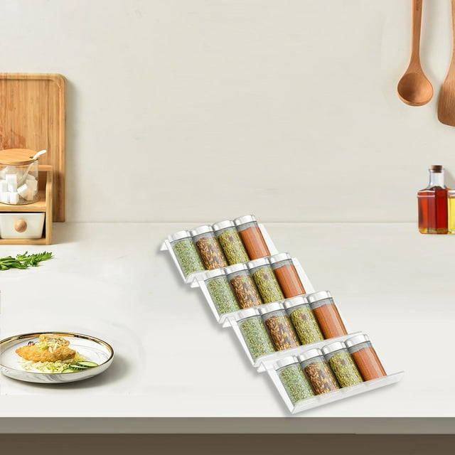 Spice Drawer Organizer,Spice Drawer Organizer Acrylic 4 Tier for Drawer ...