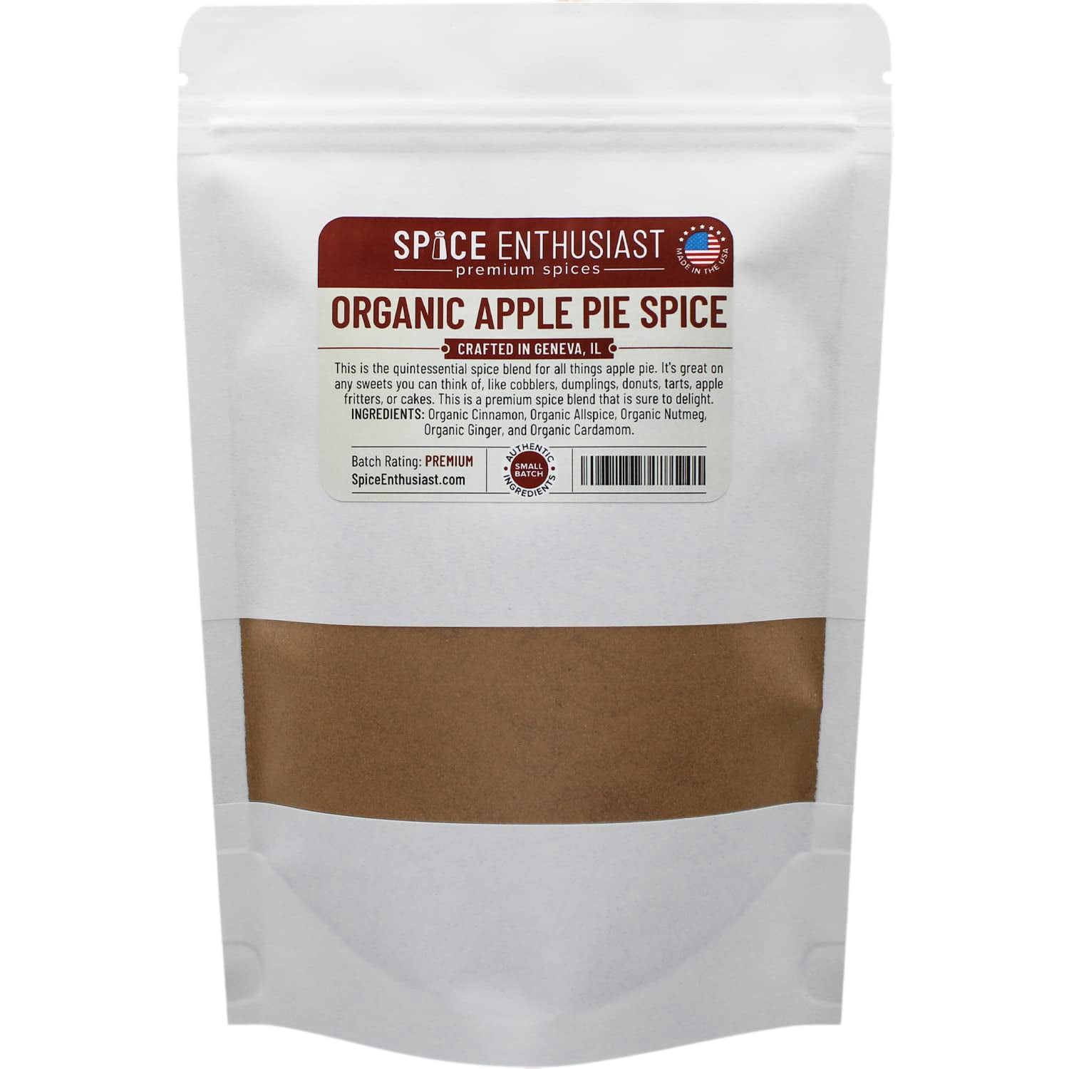 Spice Enthusiast Organic Apple MZF22 Pie Spice - 8 oz - Walmart.com