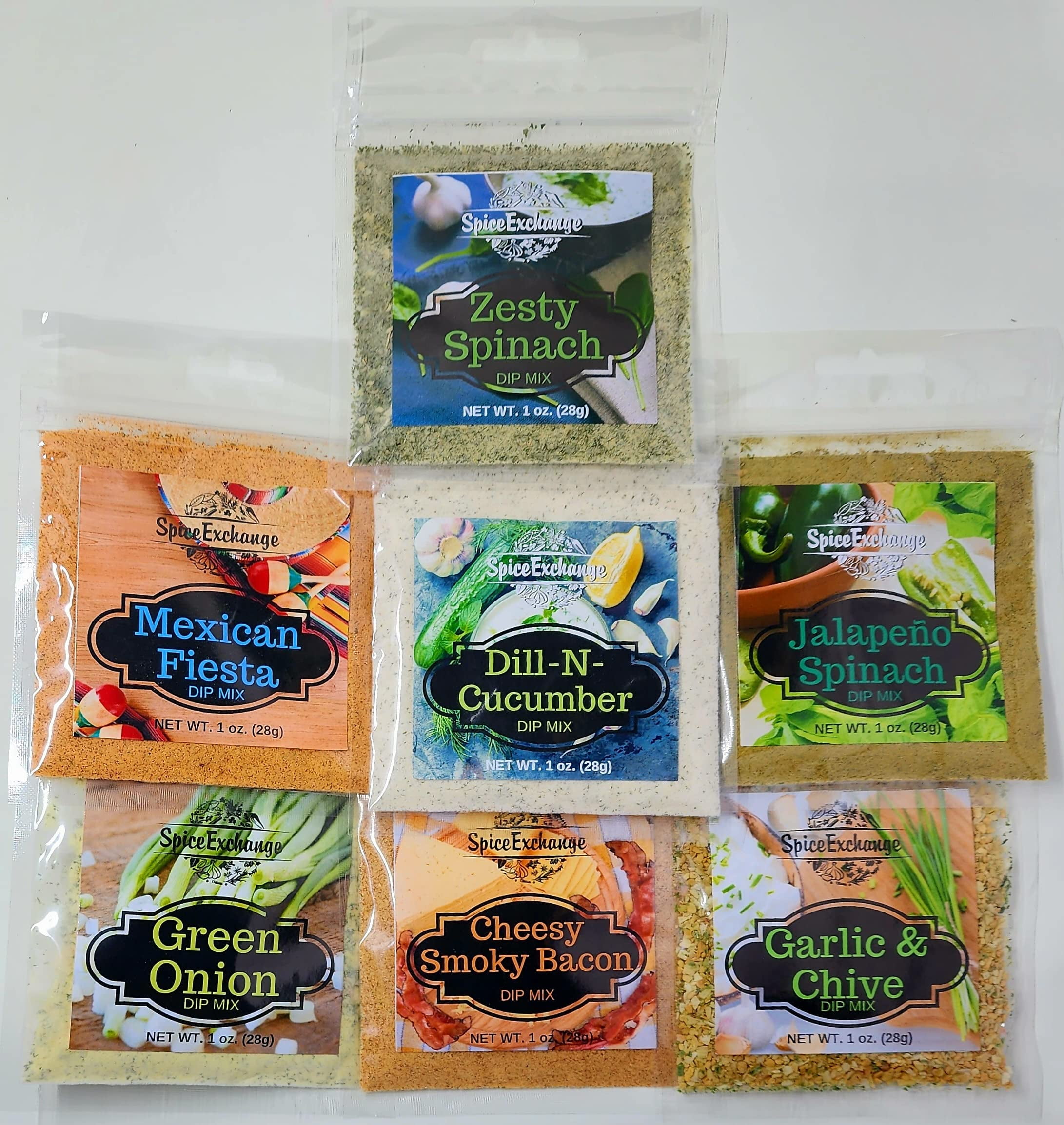 Spice Exchange Dip Mix 7 Flavor Variety H2FSDPack - Green Onion ...