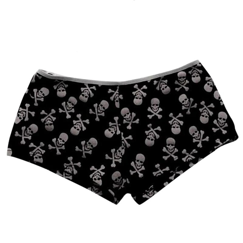 Spice Girls Skull Aesthetics Graphic Print Y2K Shorts Grunge Goth Retro ...