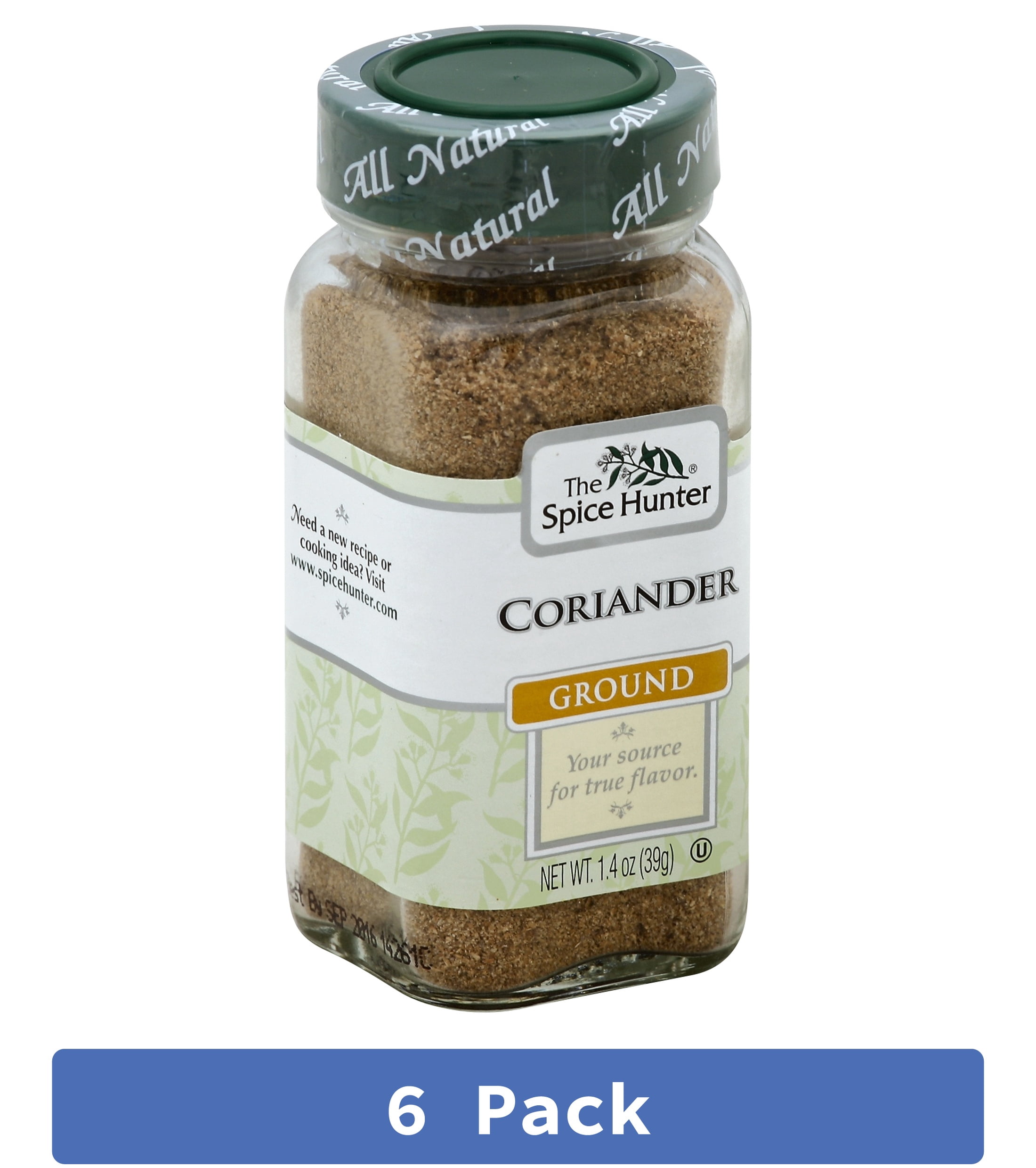 Spice Hunter Ground Coriander Moroccan 1.4 oz (Pack of 6) - Walmart.com