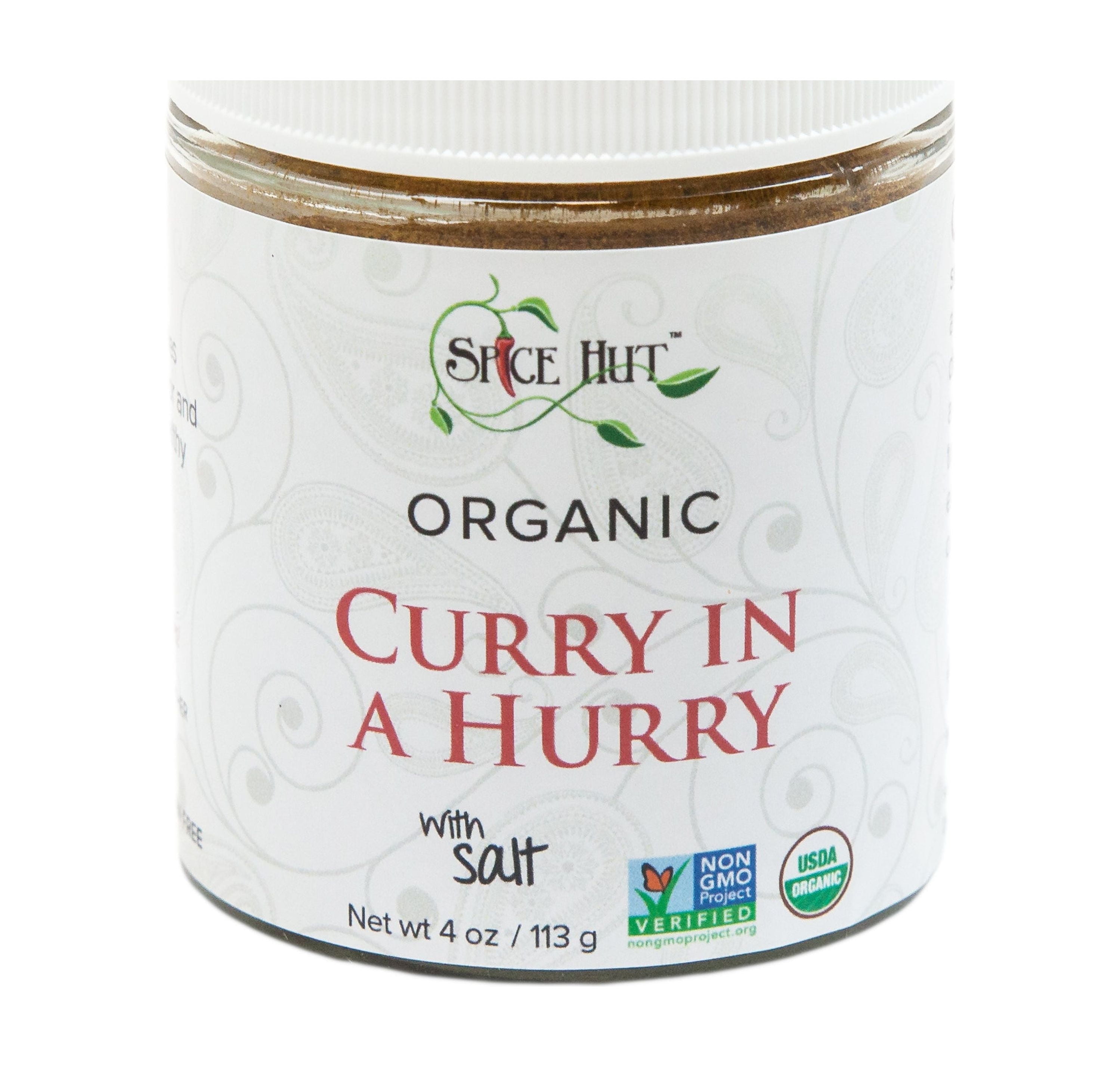 Spice Hut - Curry in a Hurry Powder, Organic, with Salt, Indian Curry Powder - Vegan, Gluten ...