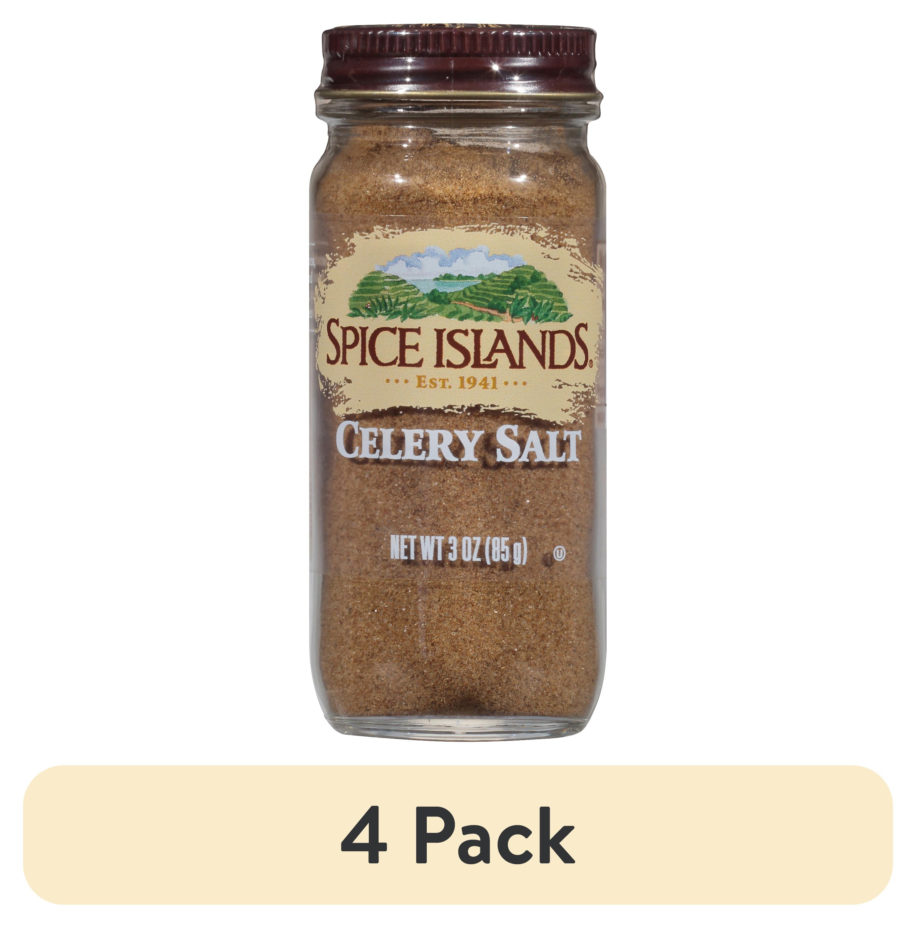 (4 pack) Spice Islands Celery Salt, 3 oz Jar - Walmart.com
