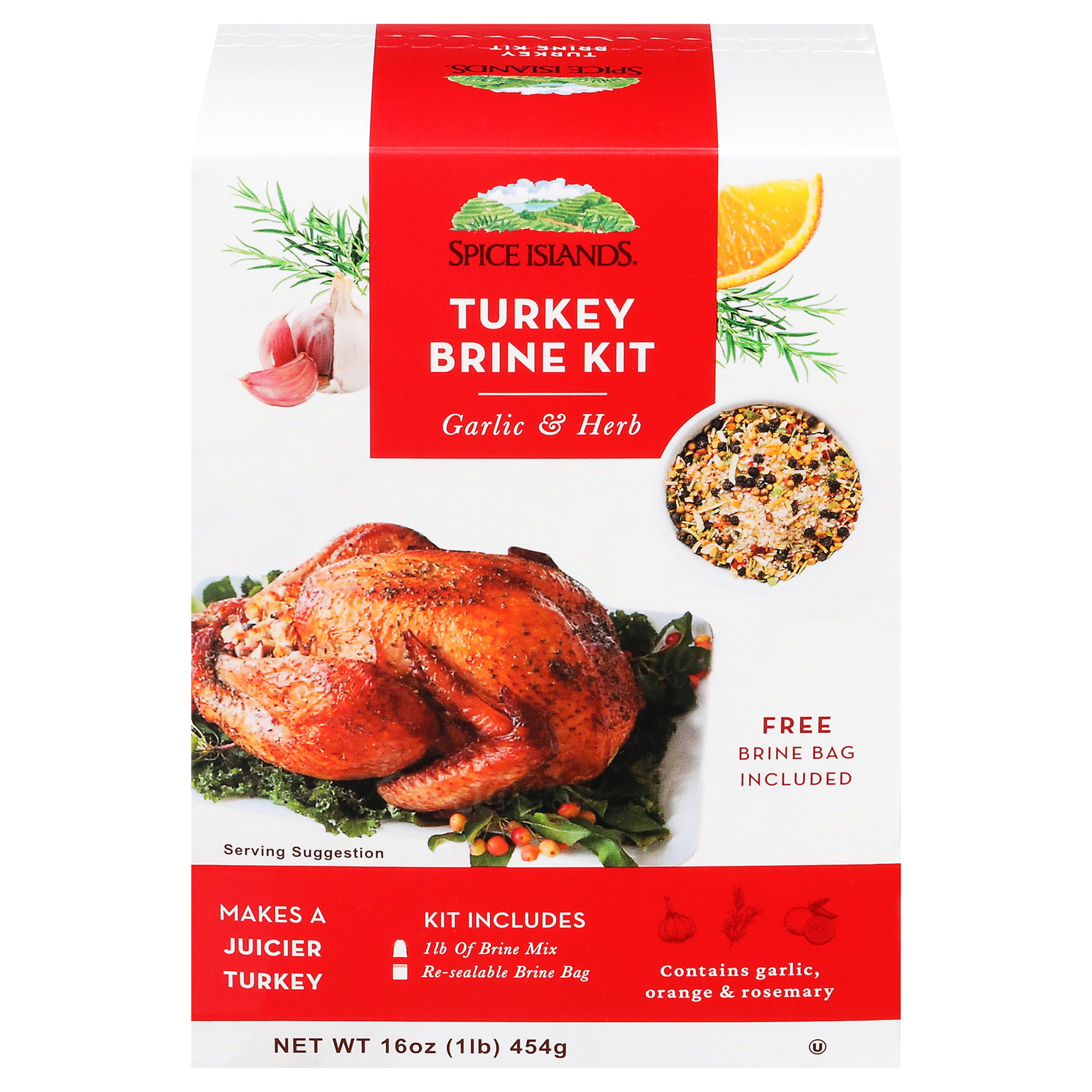Spice UM1 Islands Garlic & Herb Turkey Brine Kit, 16 Ounce - Walmart.com