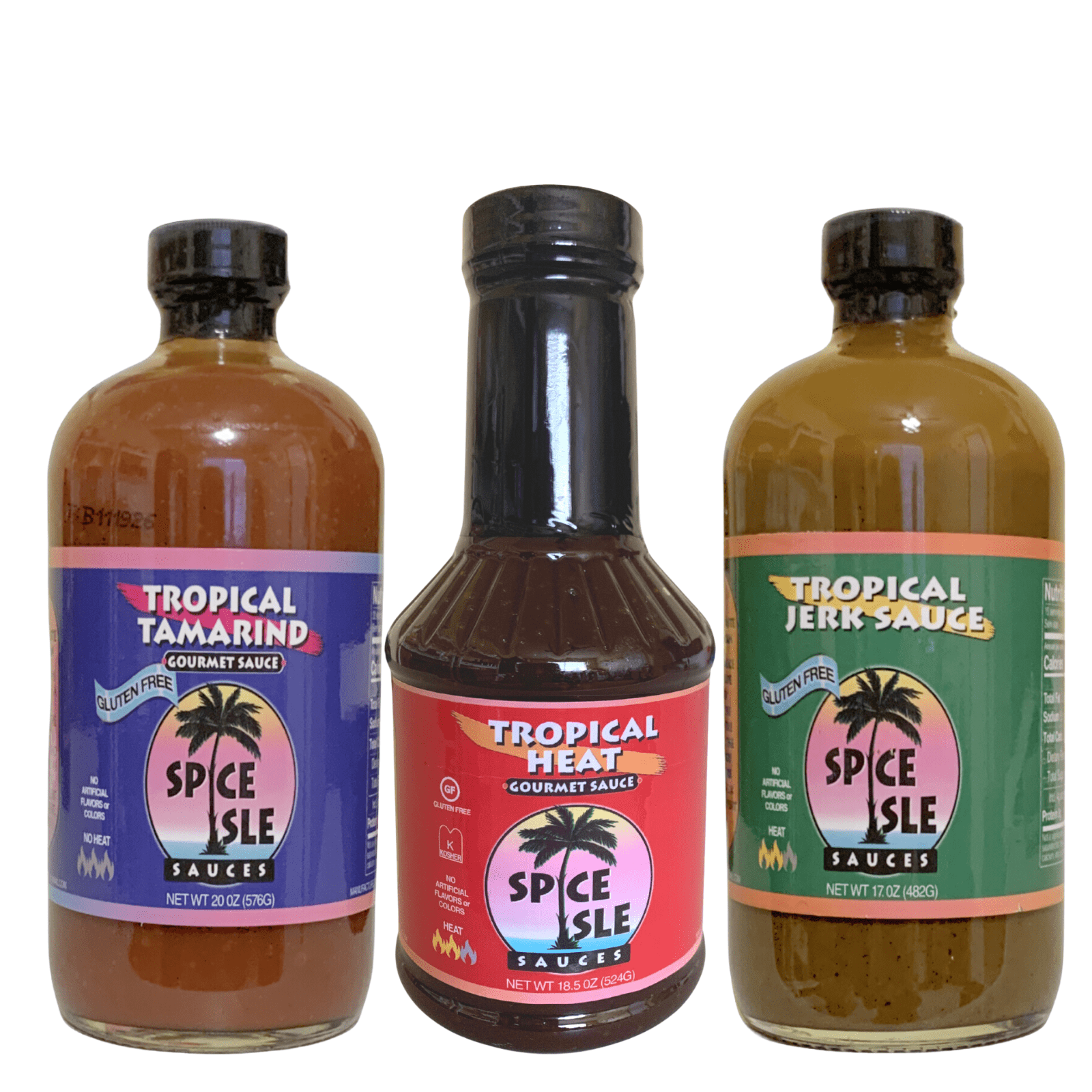 Spice Isle Sauces Caribbean Barbecue 3-Pack, Mild and Spicy, 18 oz ...
