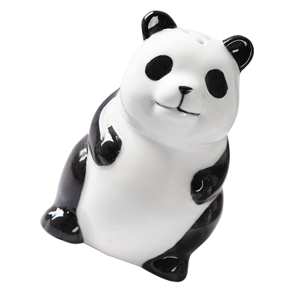 ifundom Cute Ceramic Panda Salt Shaker White 1Pack Easy to Grip for ...