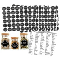 SSNTSY Spice Jar Labels, Round Seasoning Bottles Stickers, 5 Sheets ...