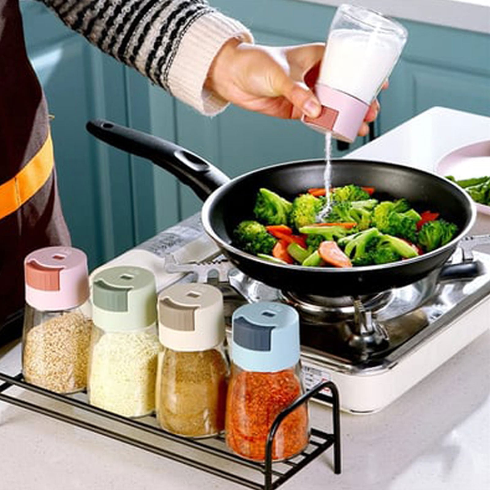 Spice Jars, Spice Bottles Set, Spices Container Set, Seasoning ...