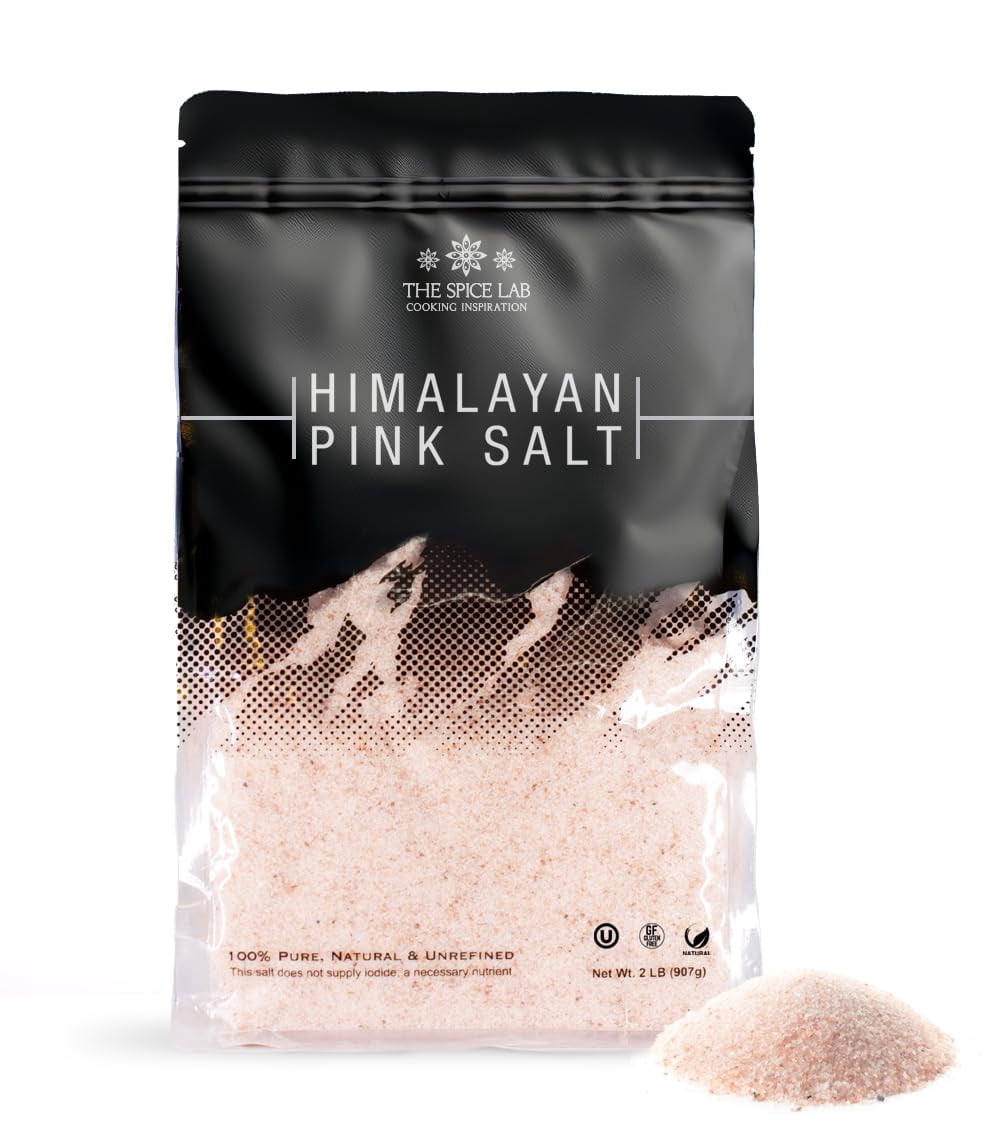 The Spice Lab Himalayan KEF28 Salt - Fine 2 Lb Bag - Pink Himalayan ...