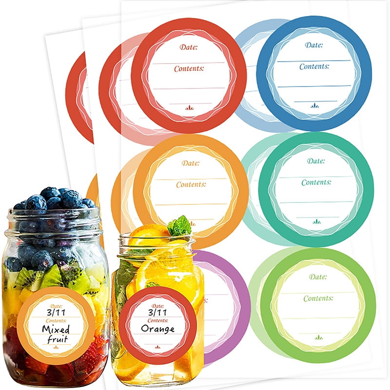 Spice Label Stickers Round Can Labels Stickers For Cans Jar Lids ...