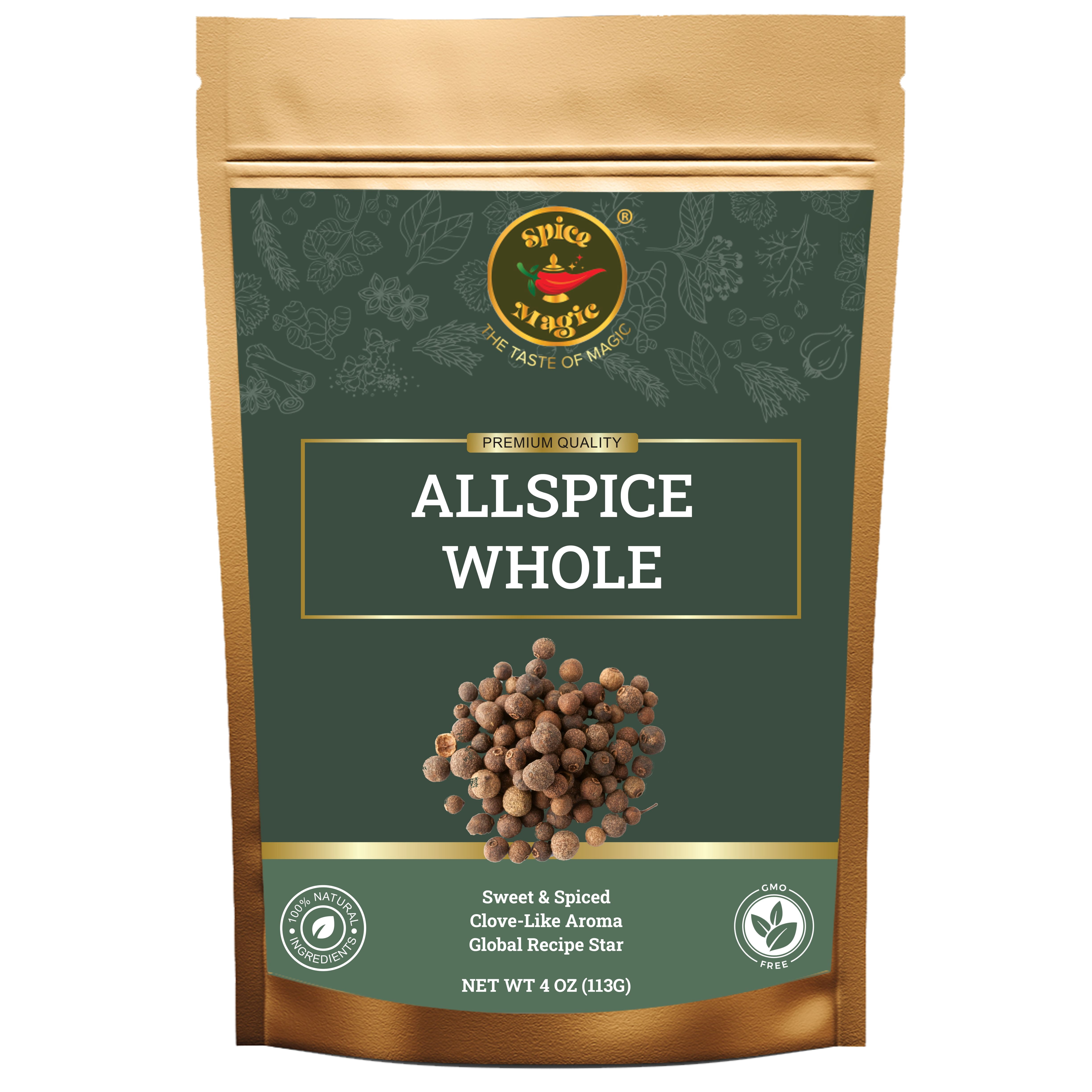 Spice Magic Allspice Whole 4 oz (113g) |Premium Whole Jamaican Pimento ...