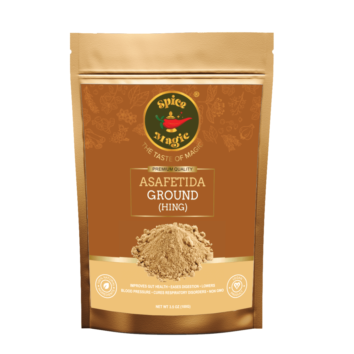 Spice Magic Asafetida Ground | 3.5oz (100g) 100% Pure & Natural - Walmart.com