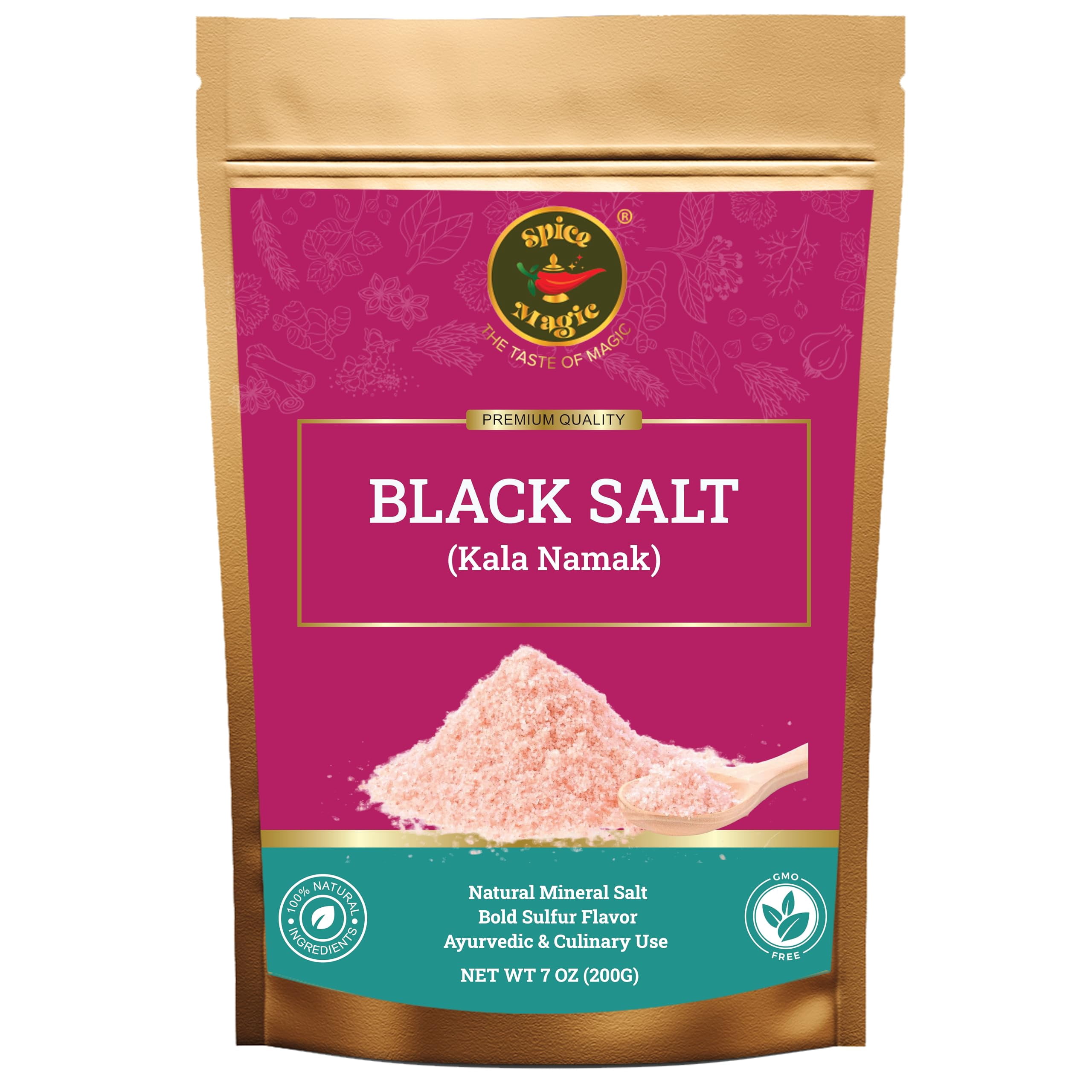 Spice Magic Black Salt MFF30 (Kala Namak) - Authentic Indian Mineral ...