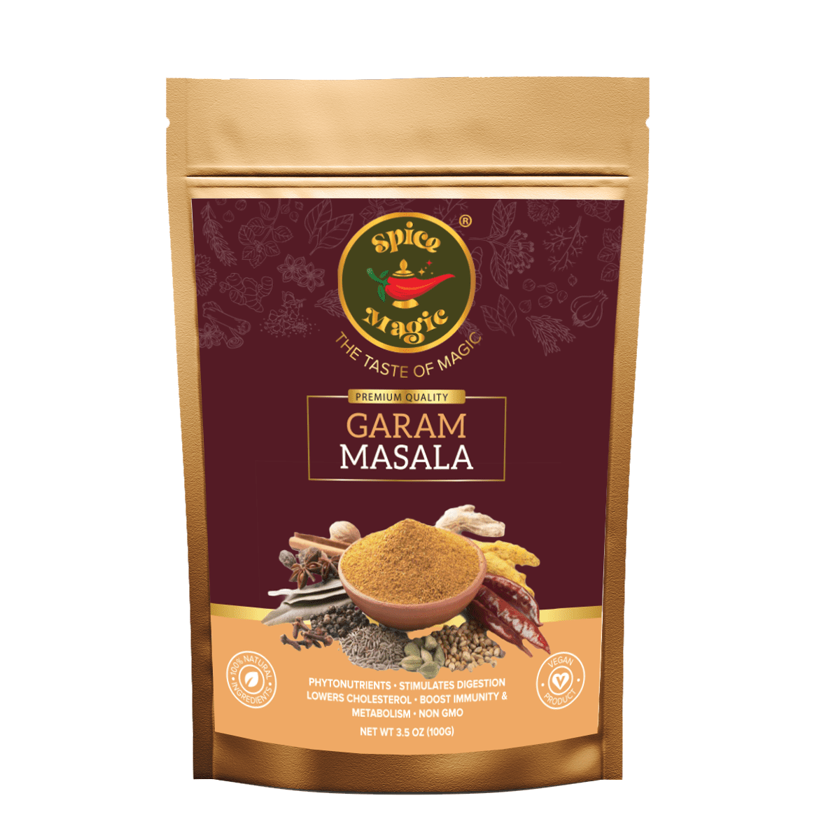 Spice Magic Garam Masala Powder, 100% Natural Indian Spice Blend, Asian ...
