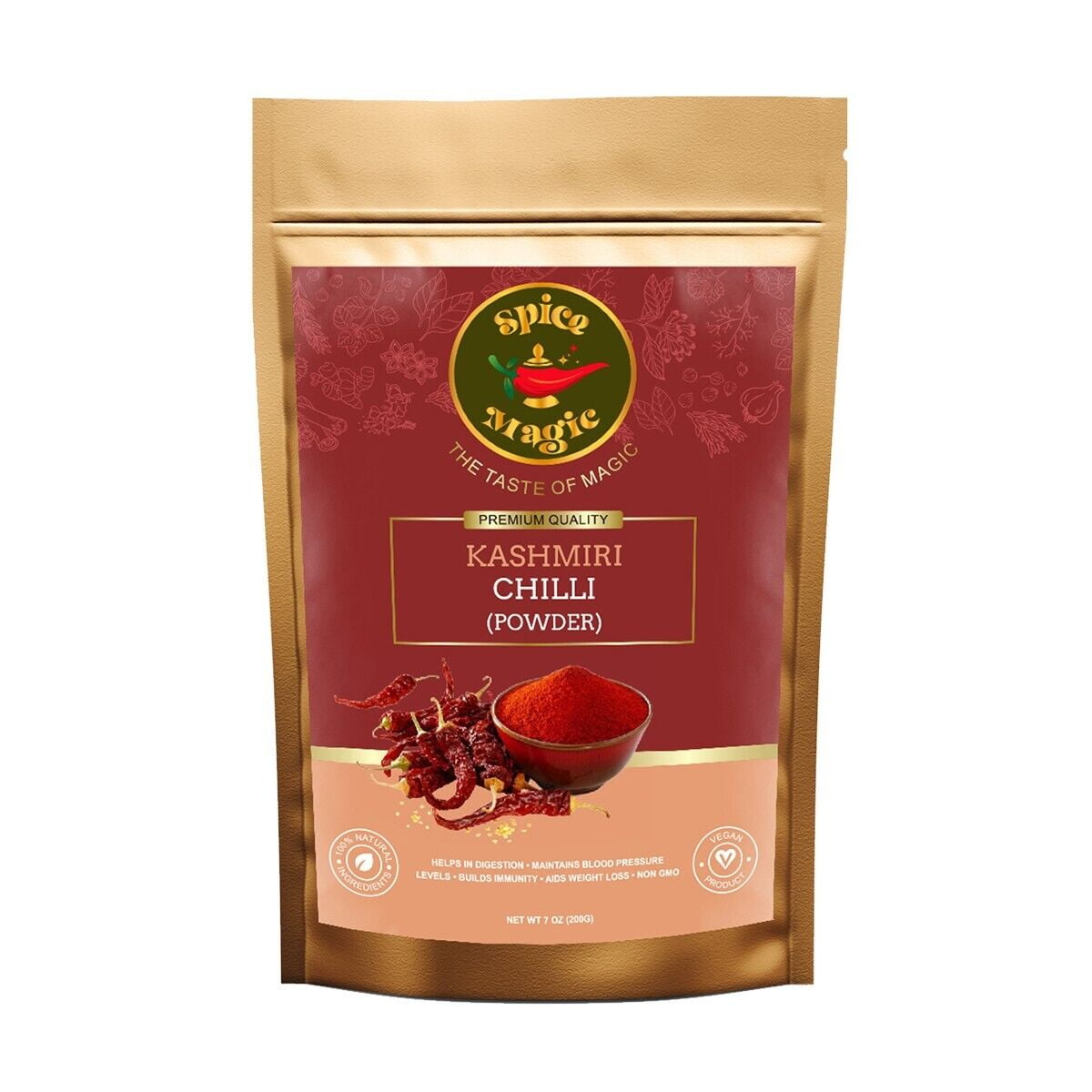 Spice Magic Kashmiri Chilli Powder | 7oz (200g) 100% Pure & Natural ...