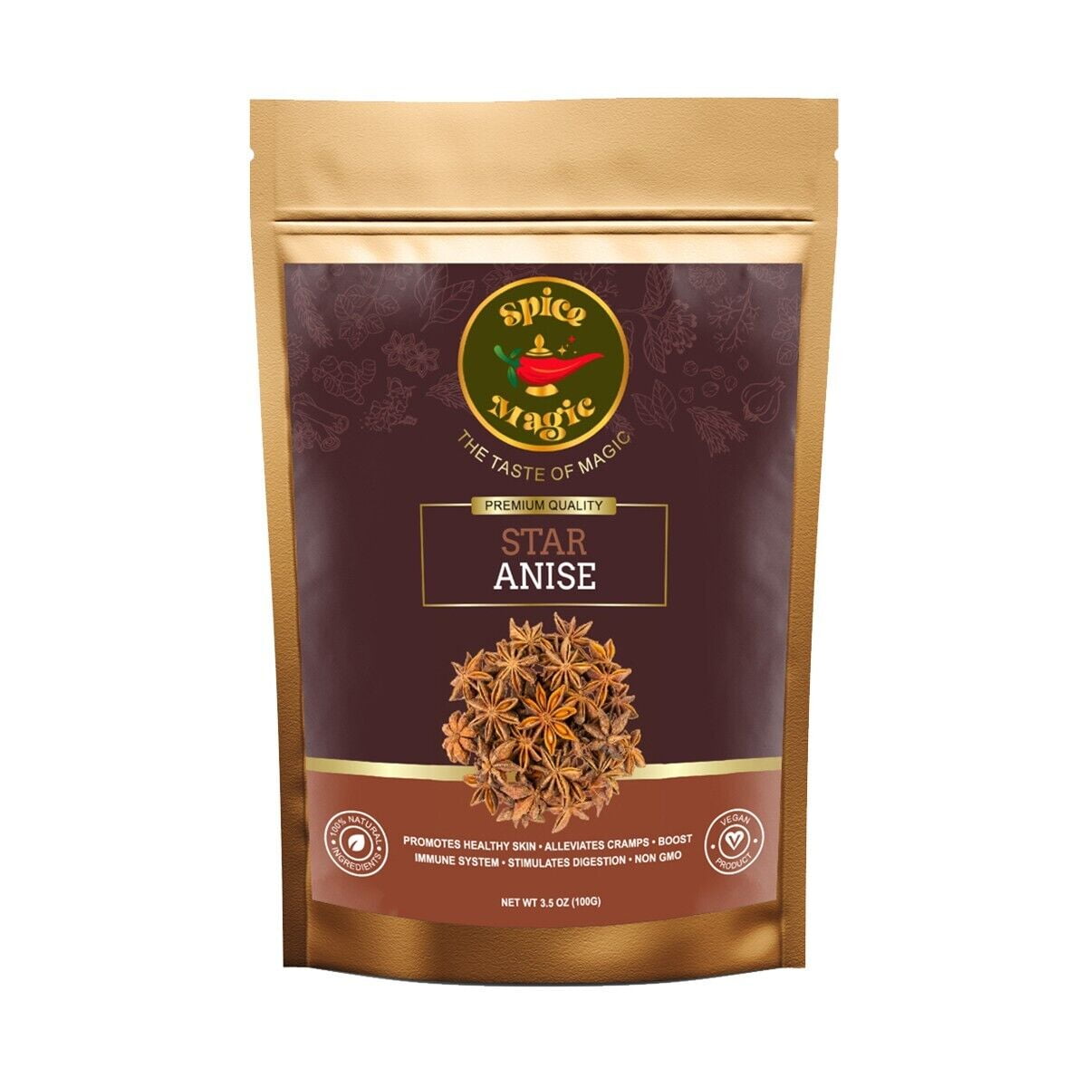 Spice Magic Star Anise | 3.5oz (100g) 100% Pure & Natural - Walmart.com
