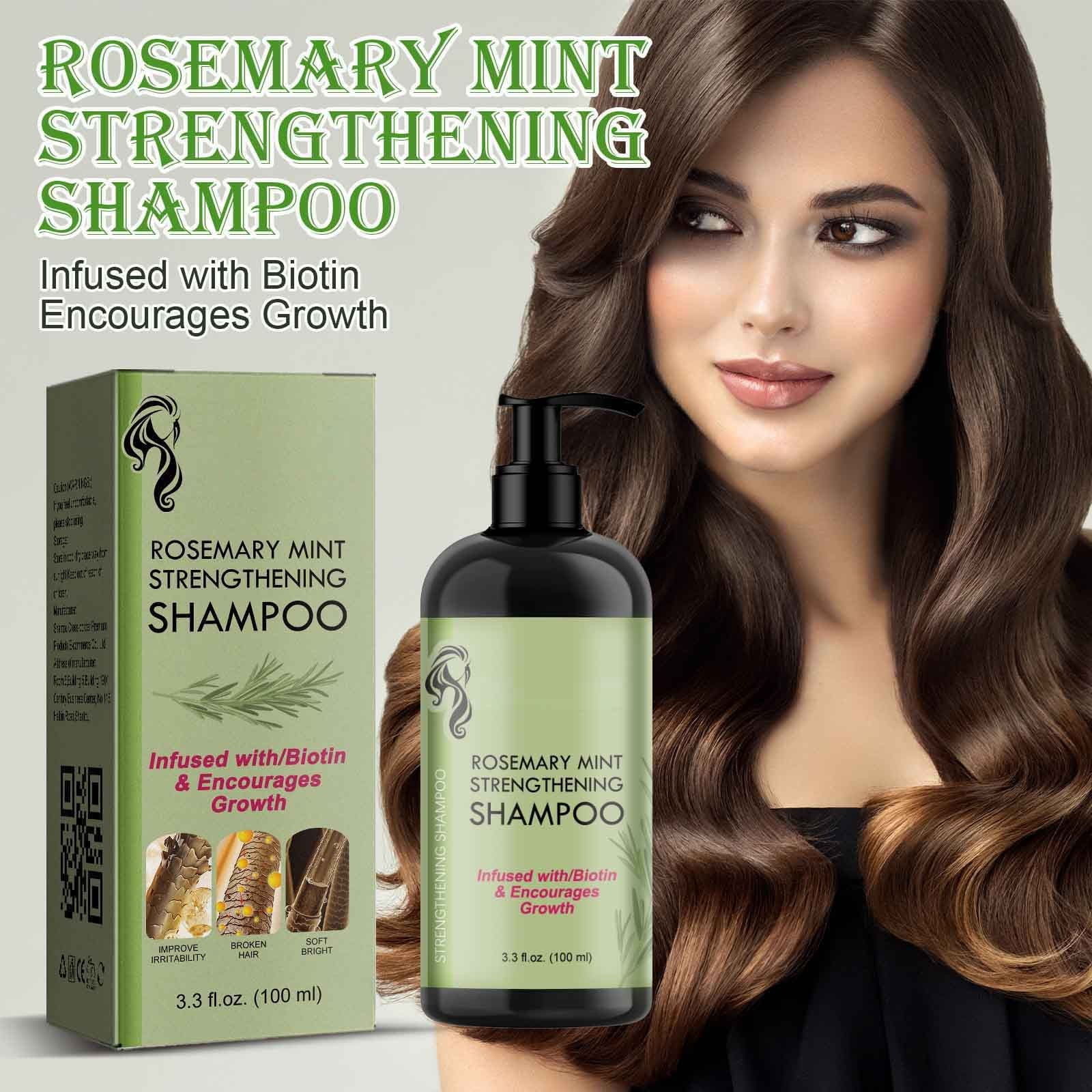 Spice Mint Strengthening Shampoo & Hair Masque Set, Biotin-Infused ...