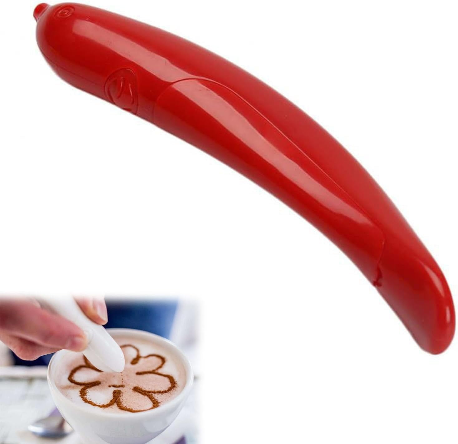Spice Pen, Electric Coffee Carving Pen Works with Cinnamon, Salt, White ...