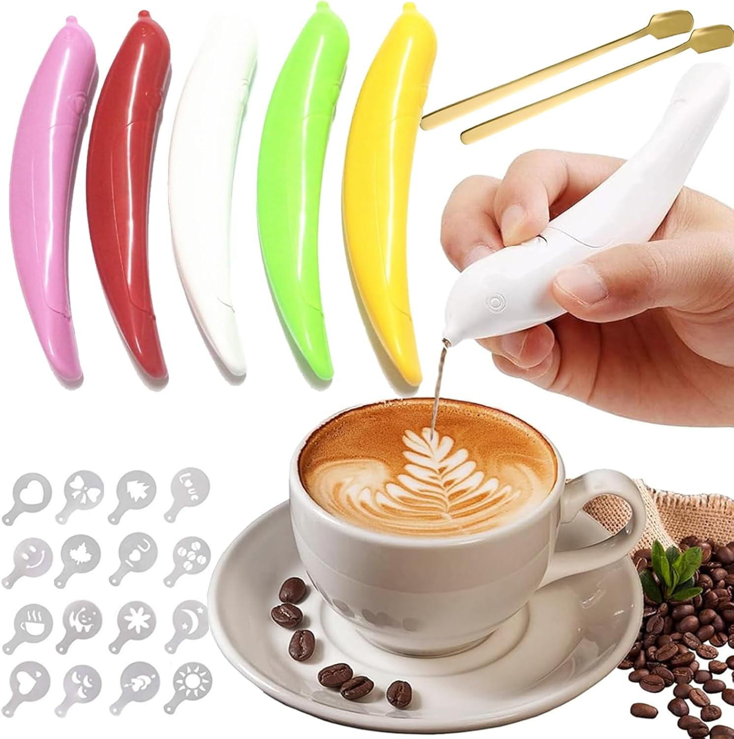 Spice Pen for Latte Art, Electrical Coffee Carving Pen, Latte Art Pen ...