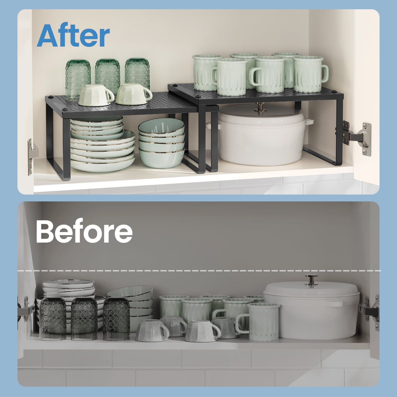 Spice Rack, Cabinet Shelf Organizers, Shelf Organizer, Countertop ...