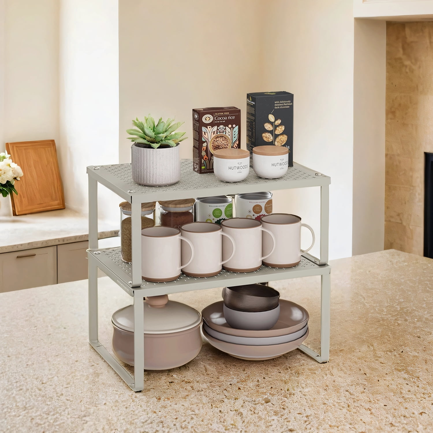 Spice Rack, Cabinet Shelf Organizers, Shelf Organizer, Countertop ...