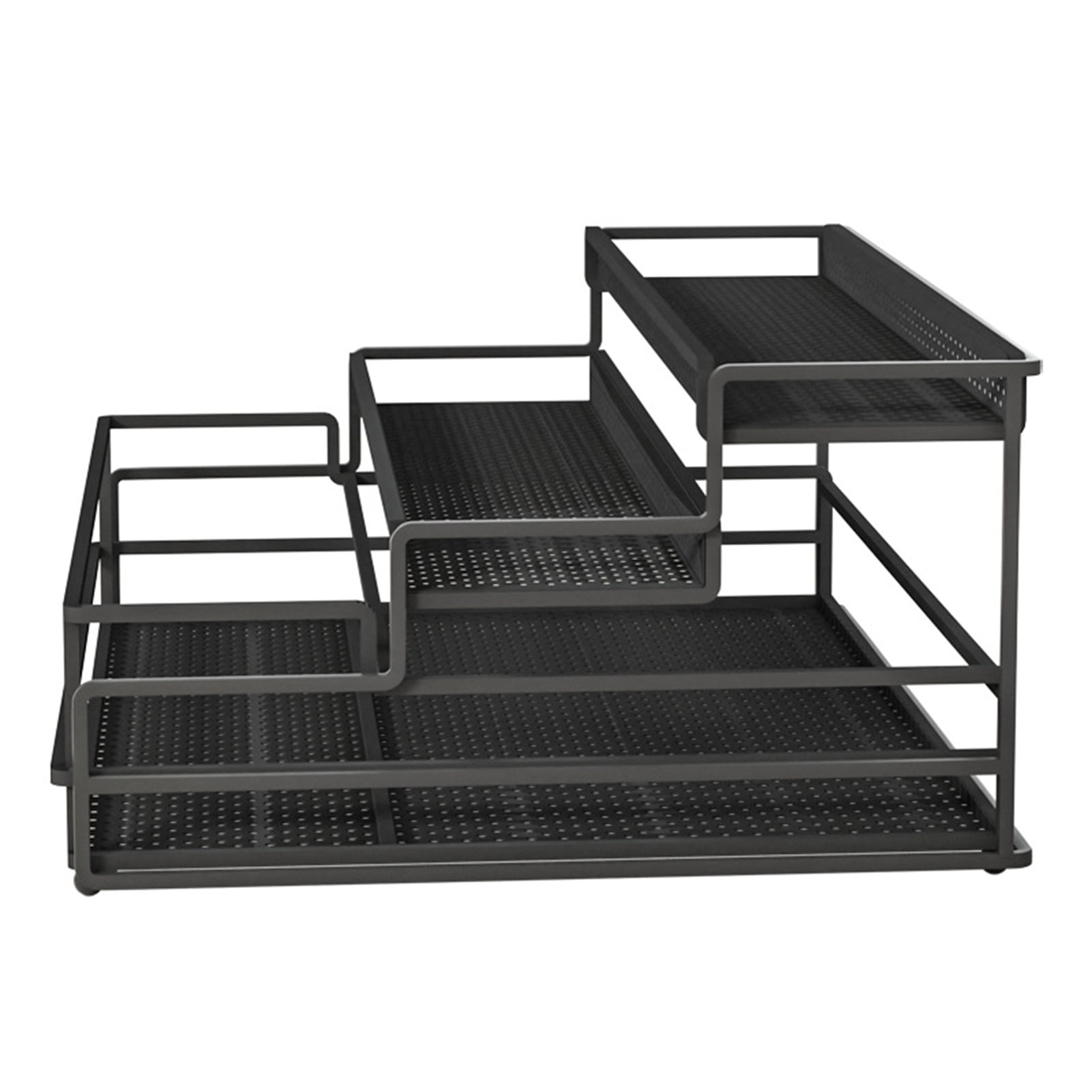 Spice Rack Organizer 3-Tier Rustproof Strong Load-bearing Guardrail ...