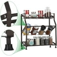 Gourmet Kitchen Spice Rack Organizer 3 Tiers Freestanding Metal Holder ...