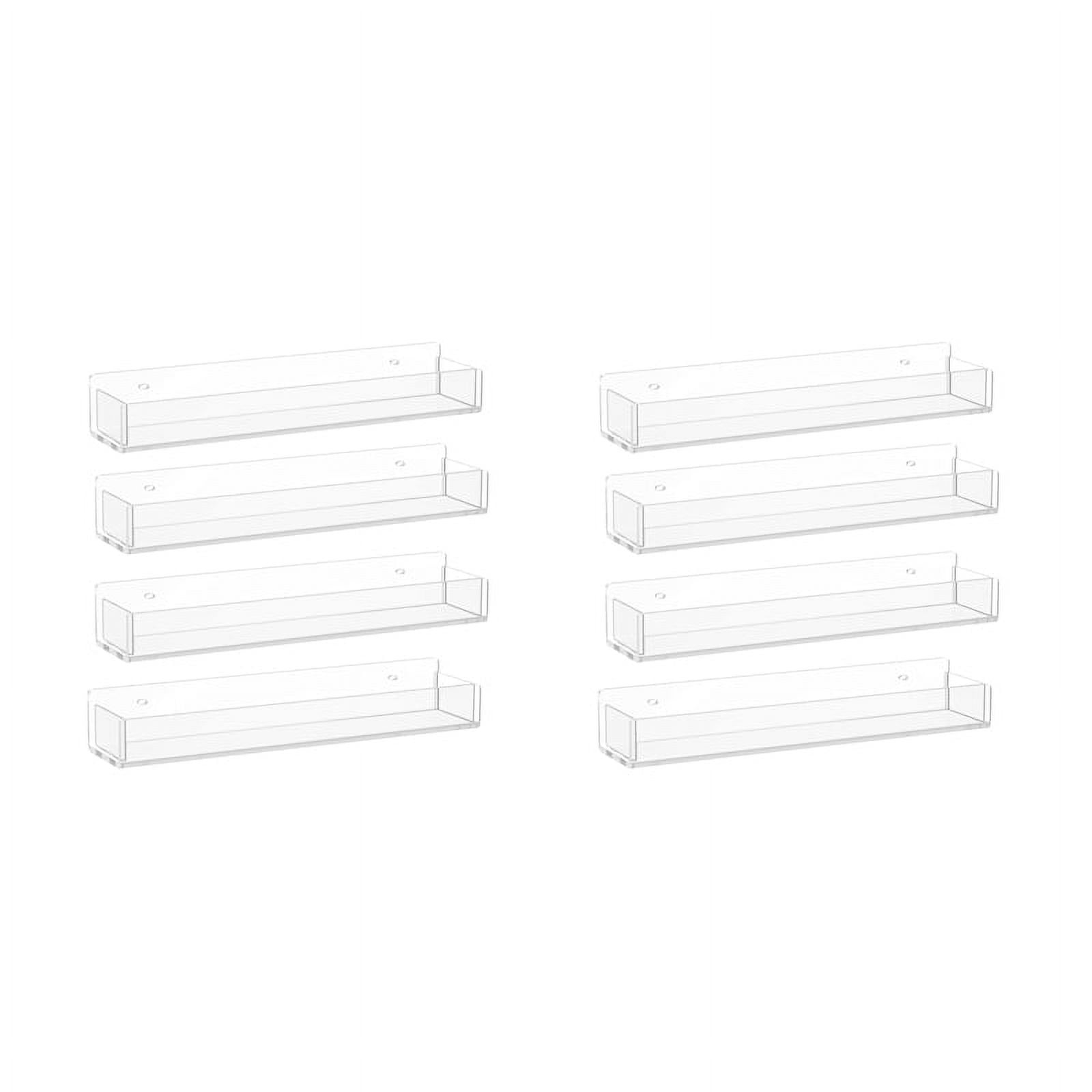 Spice Rack Organizer,Clear Acrylic Spice Shelf Storage Holder for Wall ...