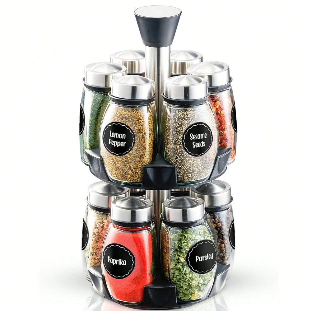 Spice Rack Organizer - Spinning Countertop Herb And Spice Organizer ...