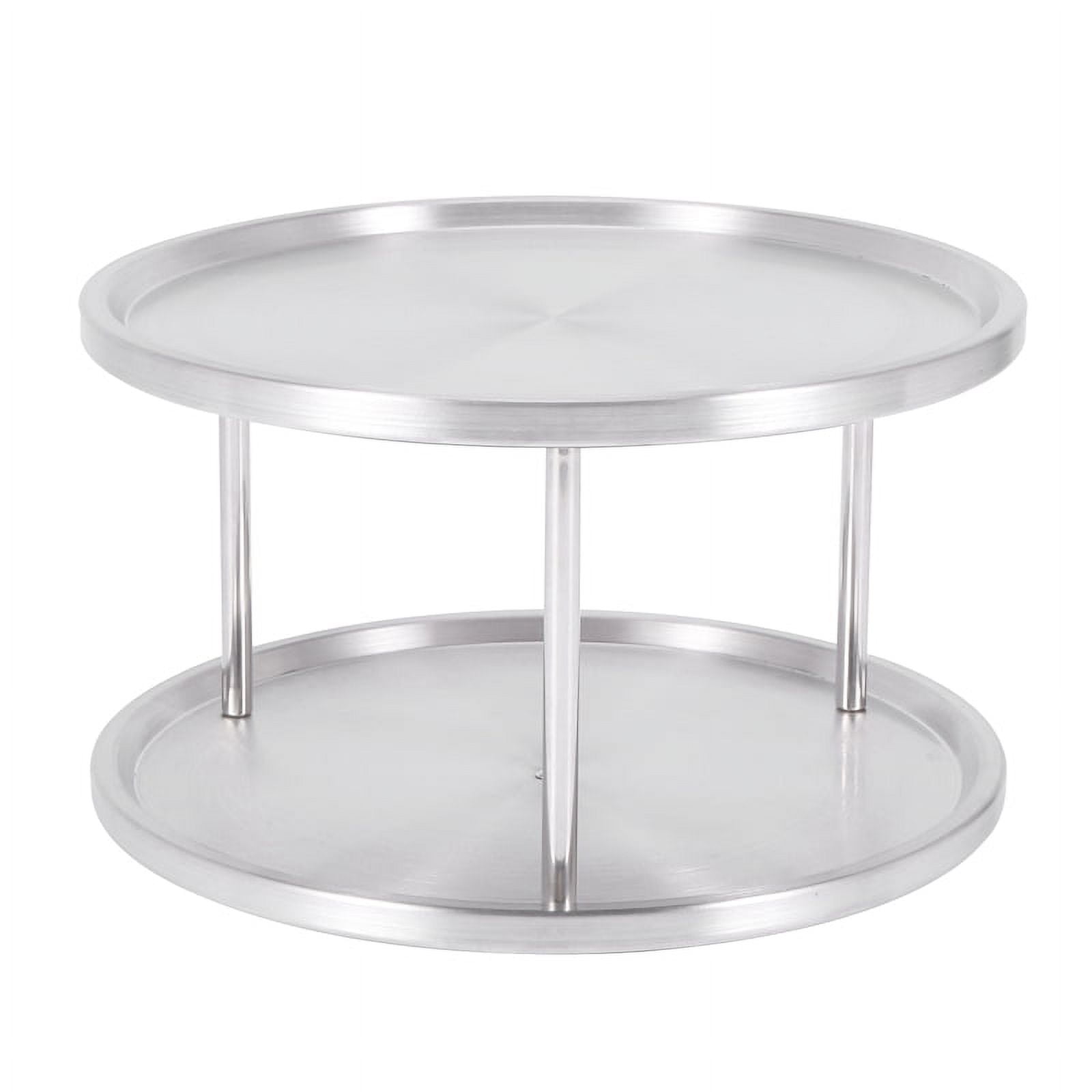 Spice Rack Stainless Steel 360 Degree Turntable 2 Stand - Walmart.com