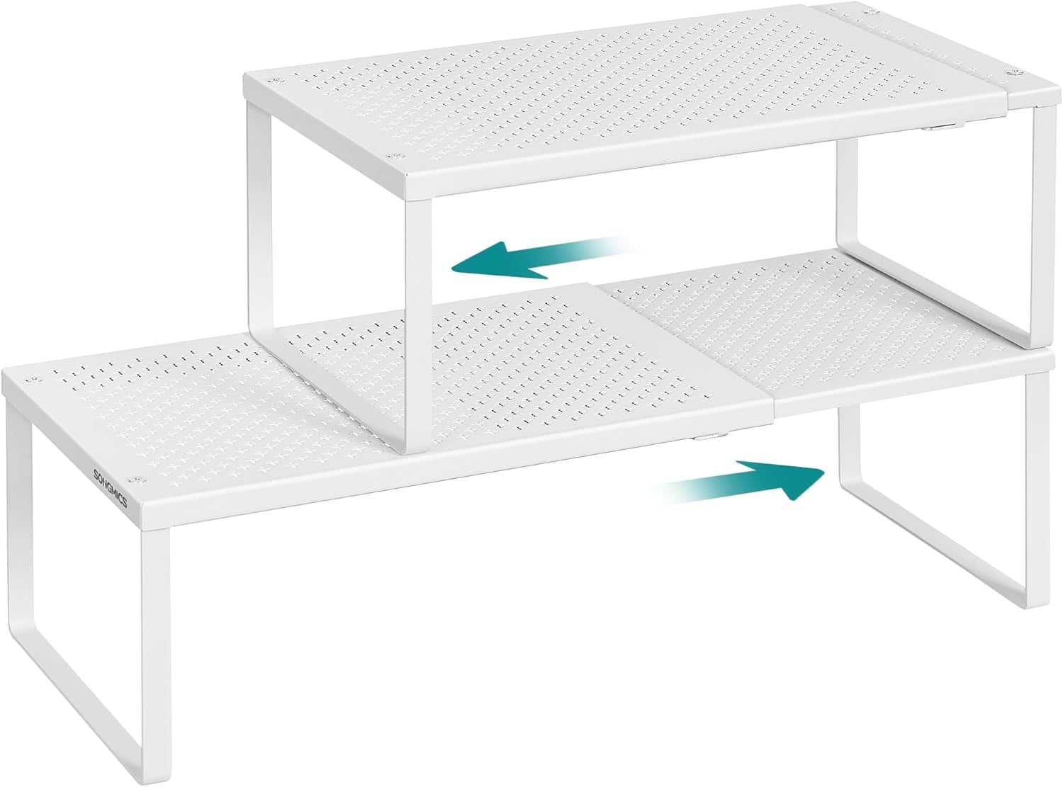 Spice Racks, Set of 2 Expandable Kitchen Countertop Shelves, Small ...