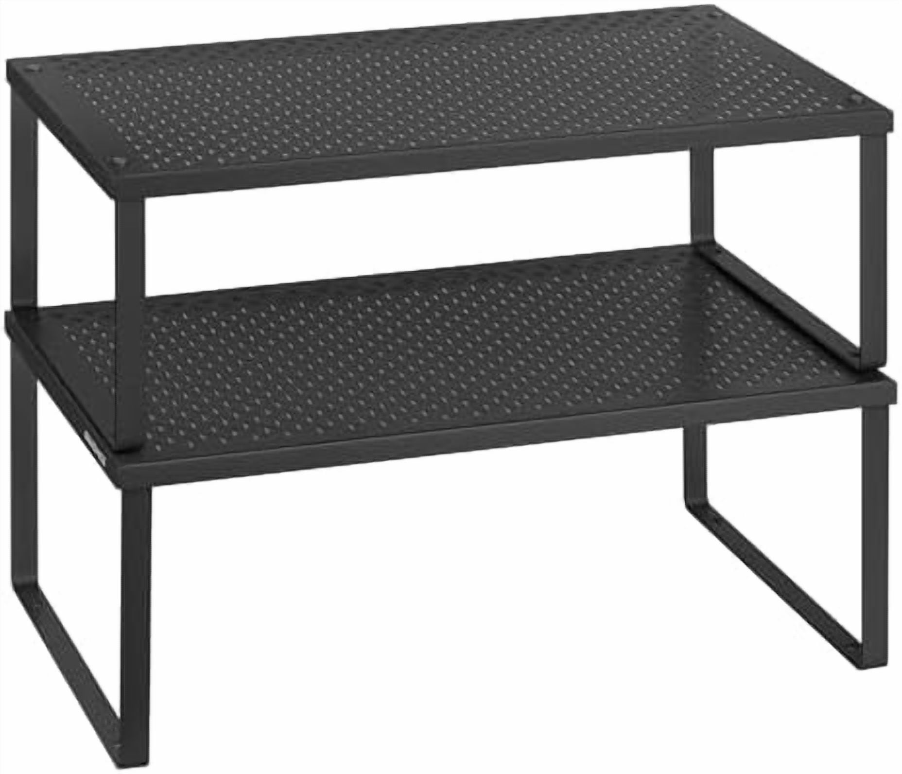 Spice Racks, Set of 2 Metal Cabinet Shelf Organizers, Countertop ...