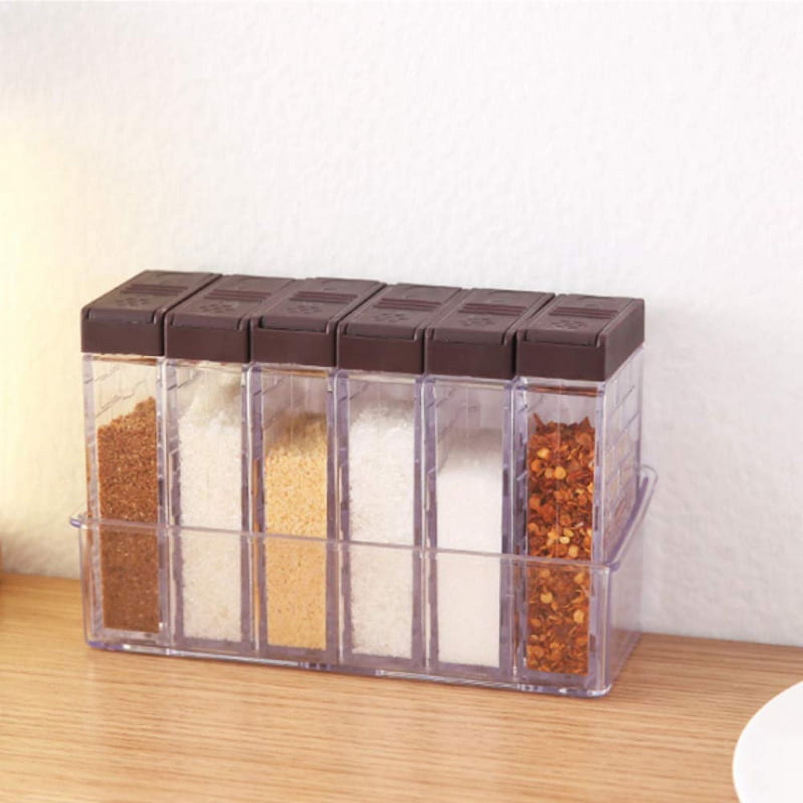 Spice Shaker Jars, Seasoning Shaker Box Condiment Set,Seasoning Storage ...