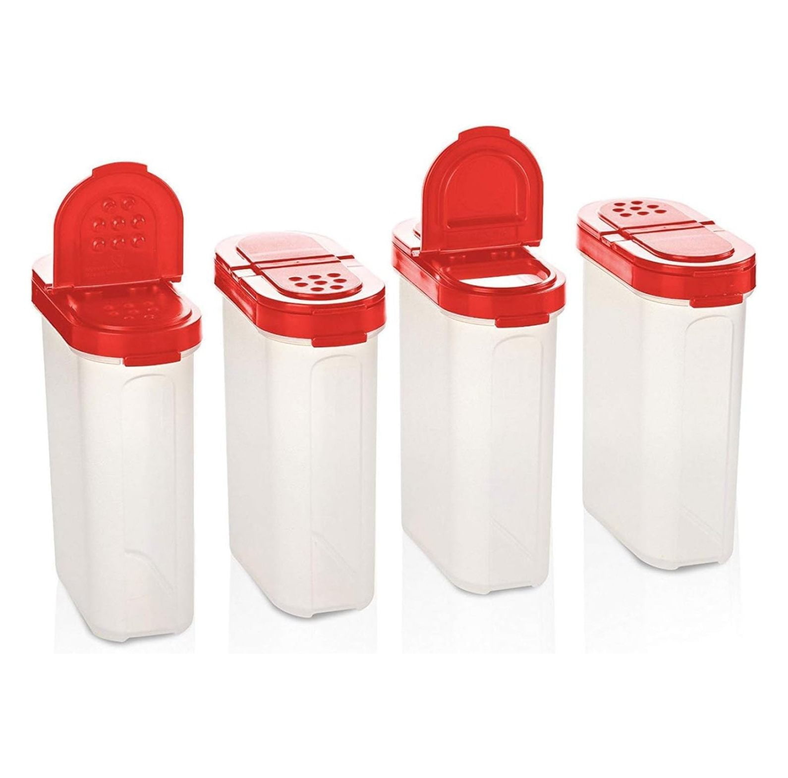 Spice Shakers Set of 4 Large Red Seals - Walmart.com