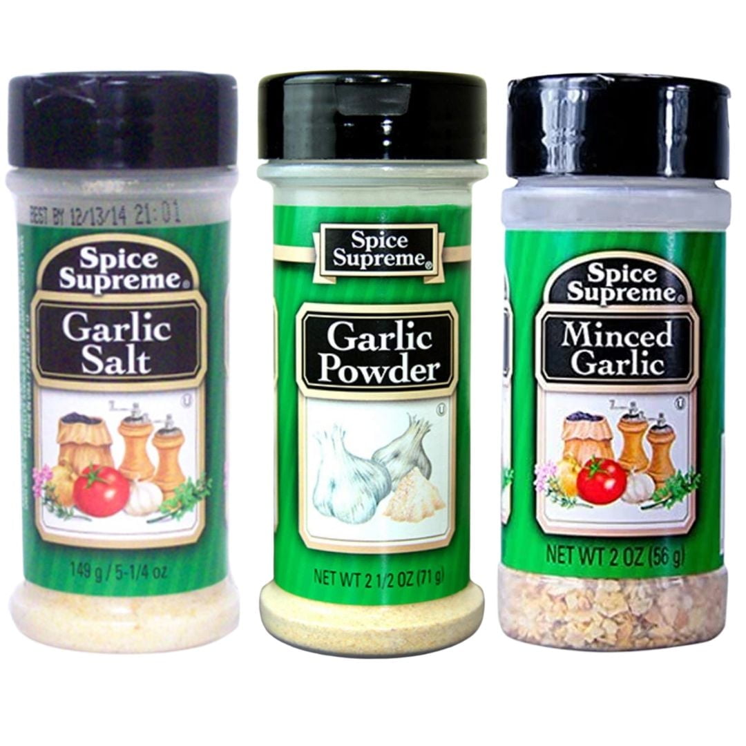 Spice Supreme Garlic Seasoning Variety Pack of 3 (Minced Garlic 2oz ...