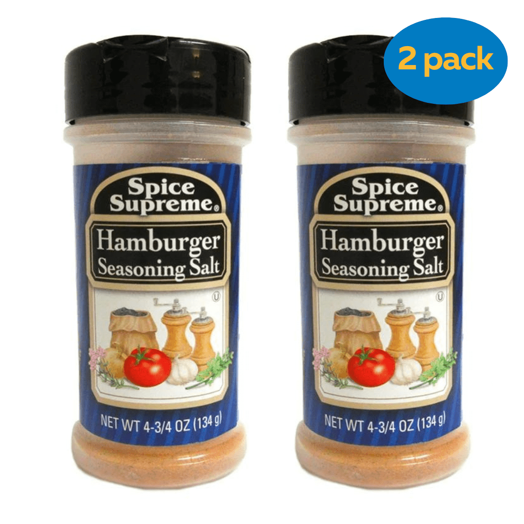 Spice Supreme Hamburger Salt 4.75oz 2 Pack - Walmart.com