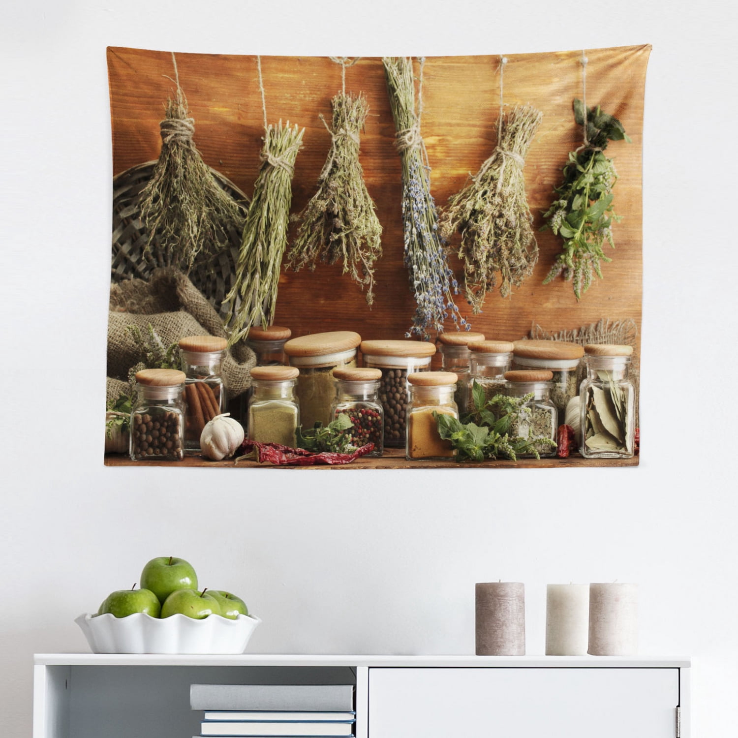 Spice Tapestry, Top View Image of Herbs and Traditional Flavors in ...